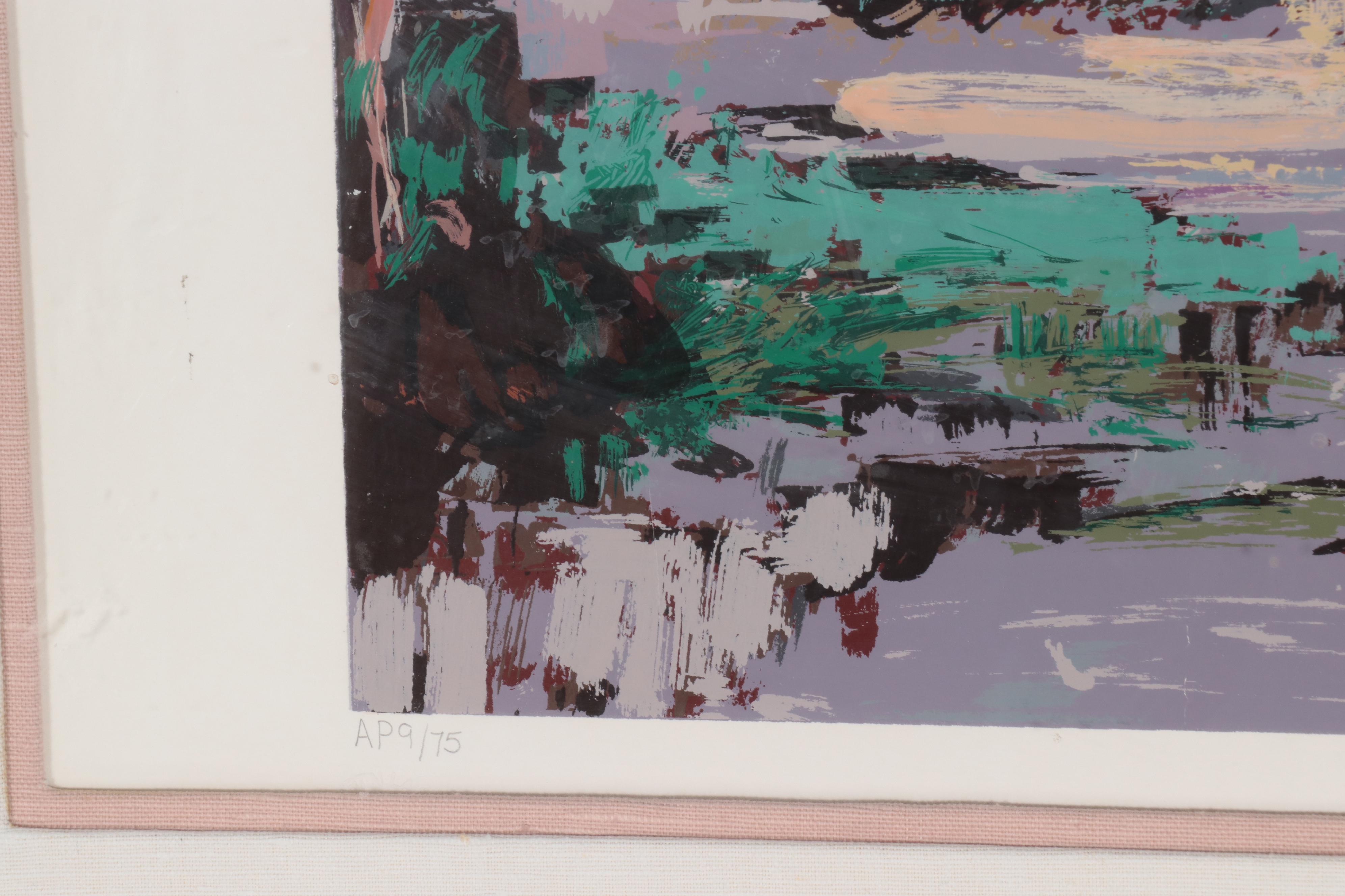 Mark King Serigraph "Cafe De Flore" | EBTH