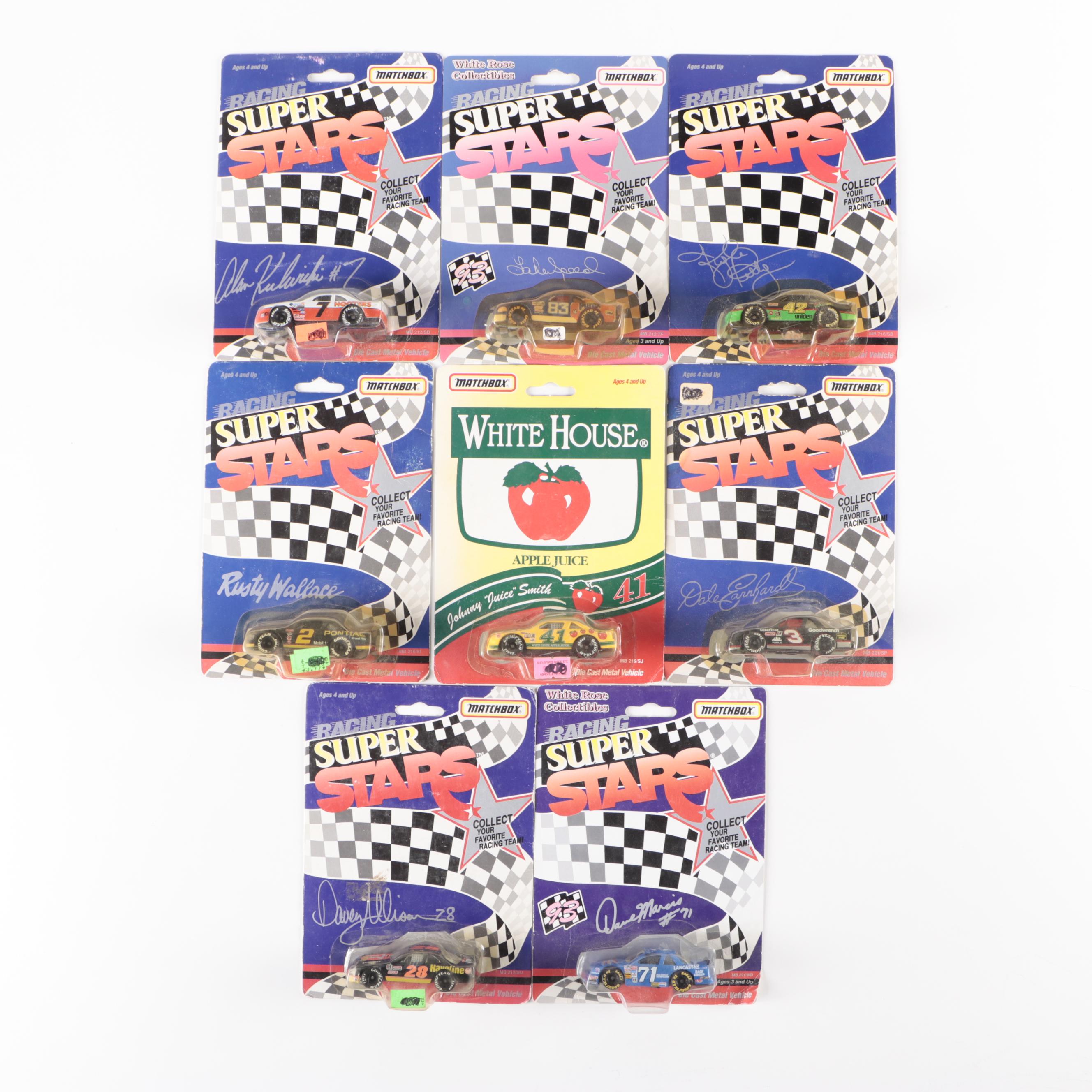 Matchbox Racing Super Stars Diecast NASCAR Stock Cars with Wallace ...