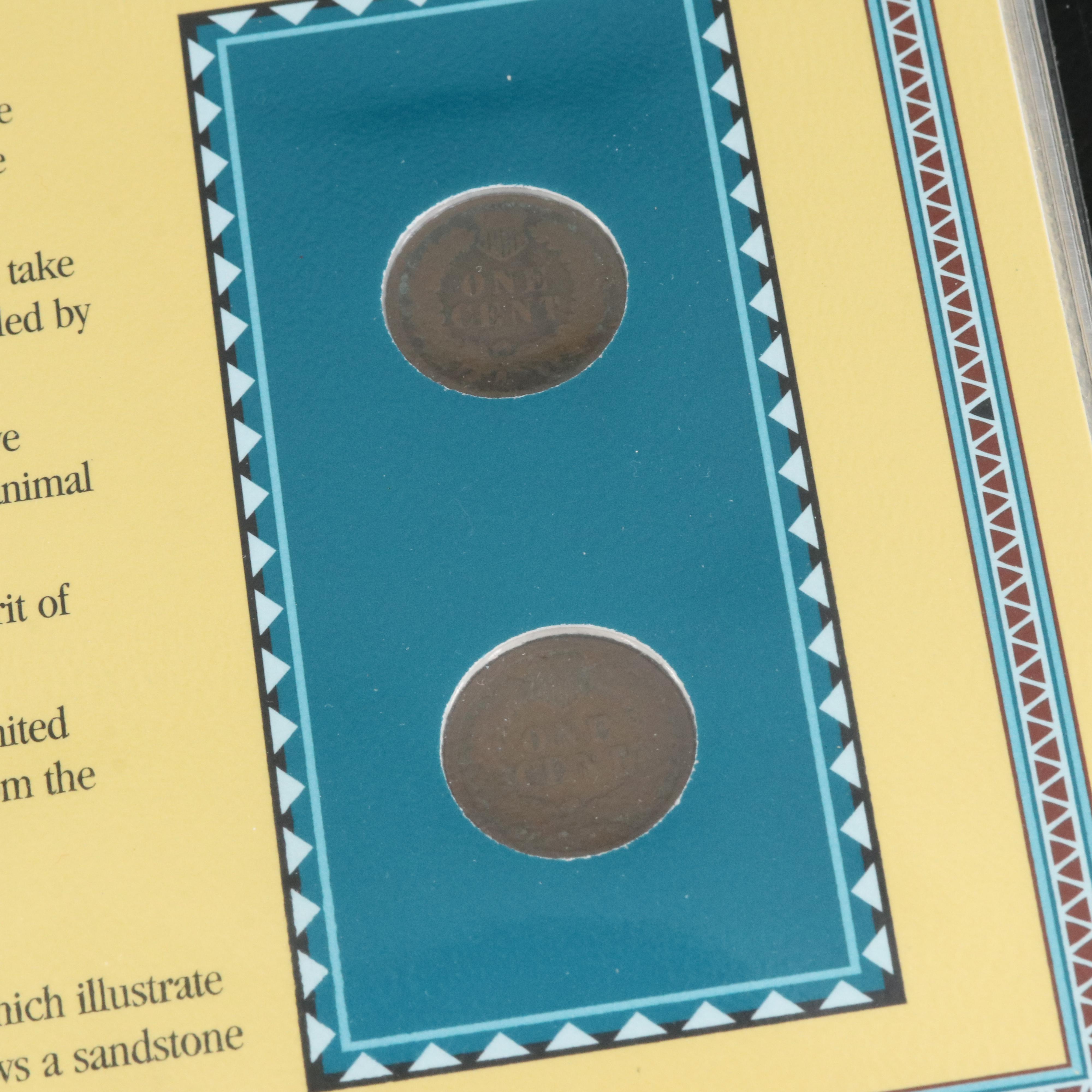 Collection of Thirty Indian Cents 1880-1909 with U.S. Native American ...