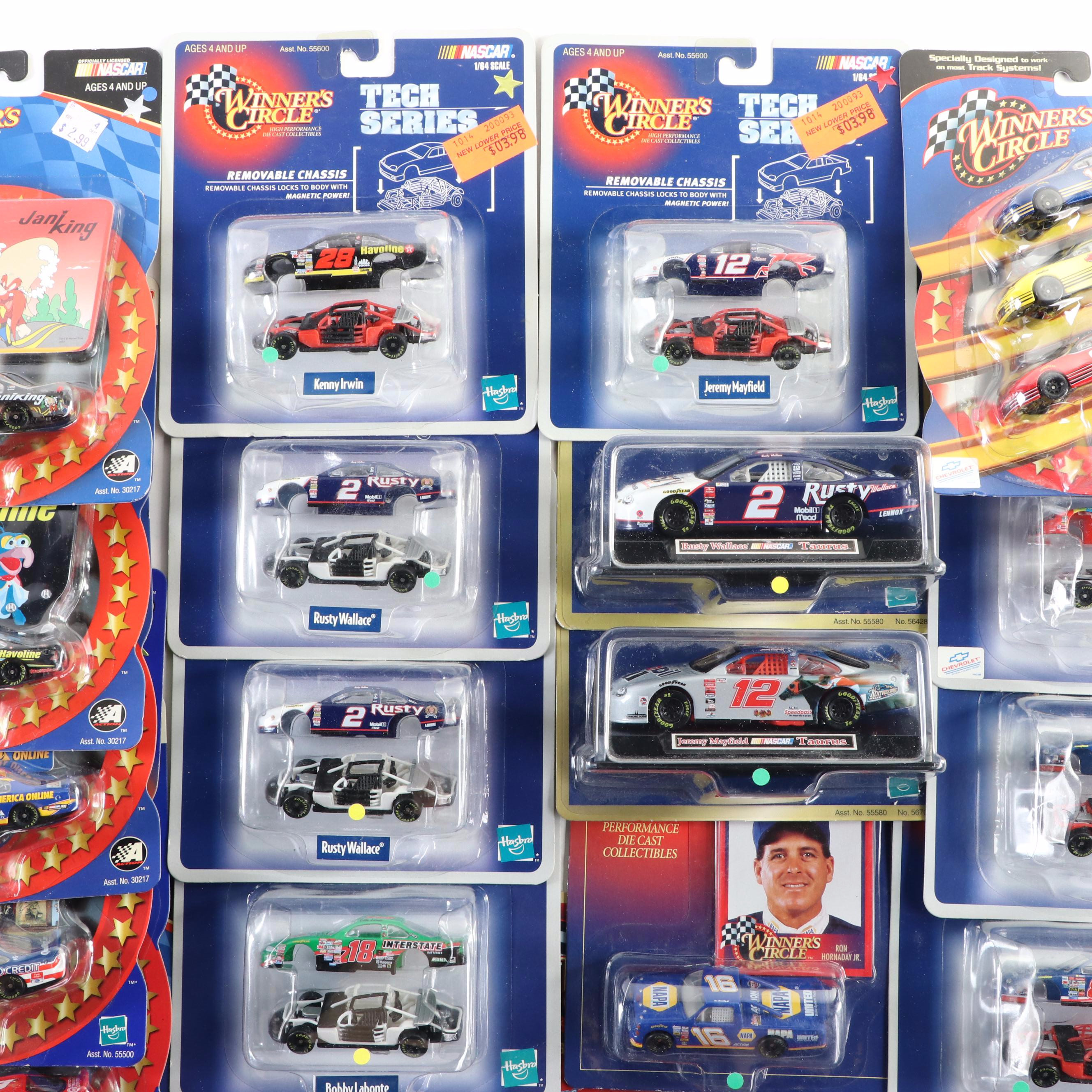 Hasbro Winners Circle Diecast Stock Cars Including Dale Earnhardt and ...