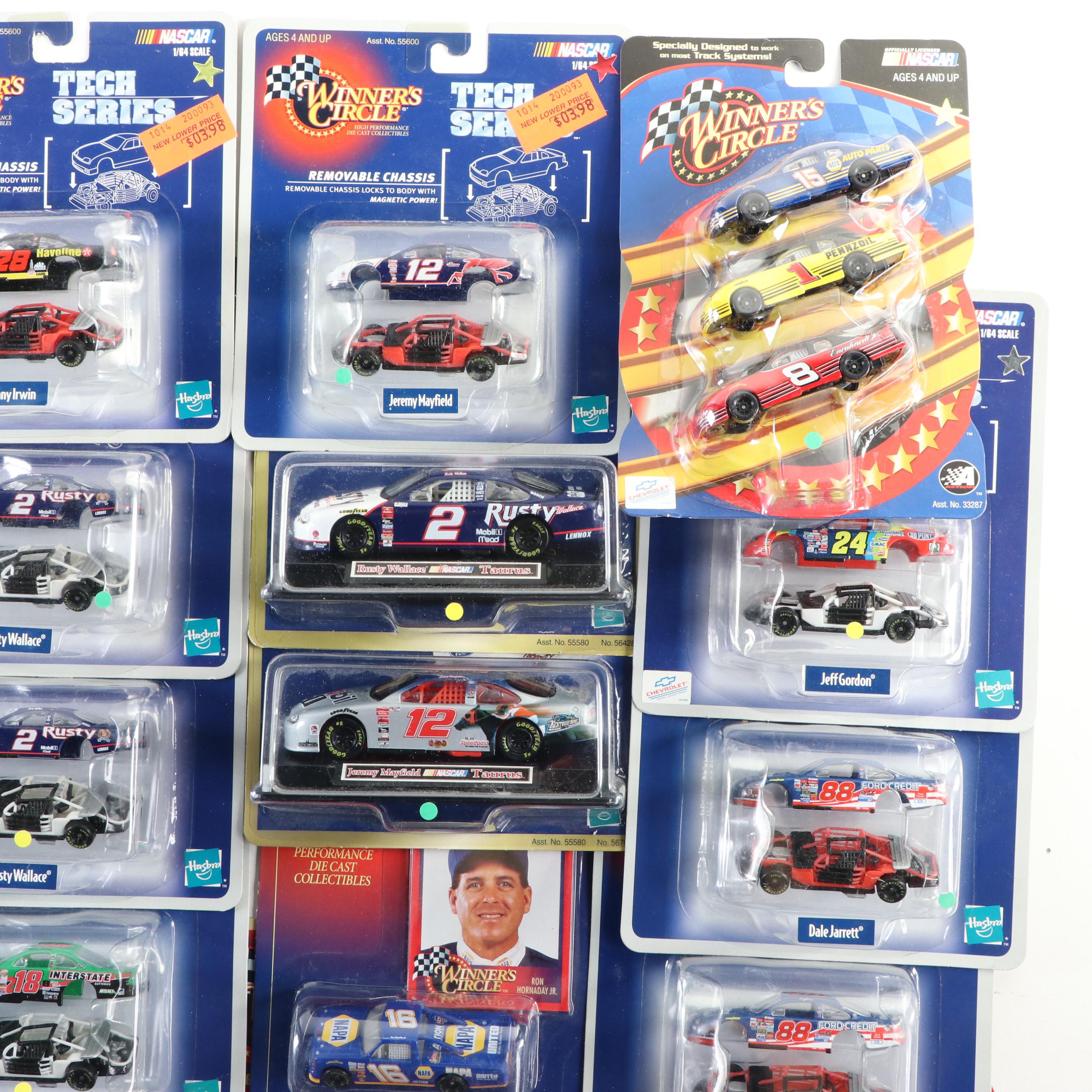Hasbro Winners Circle Diecast Stock Cars Including Dale Earnhardt and ...