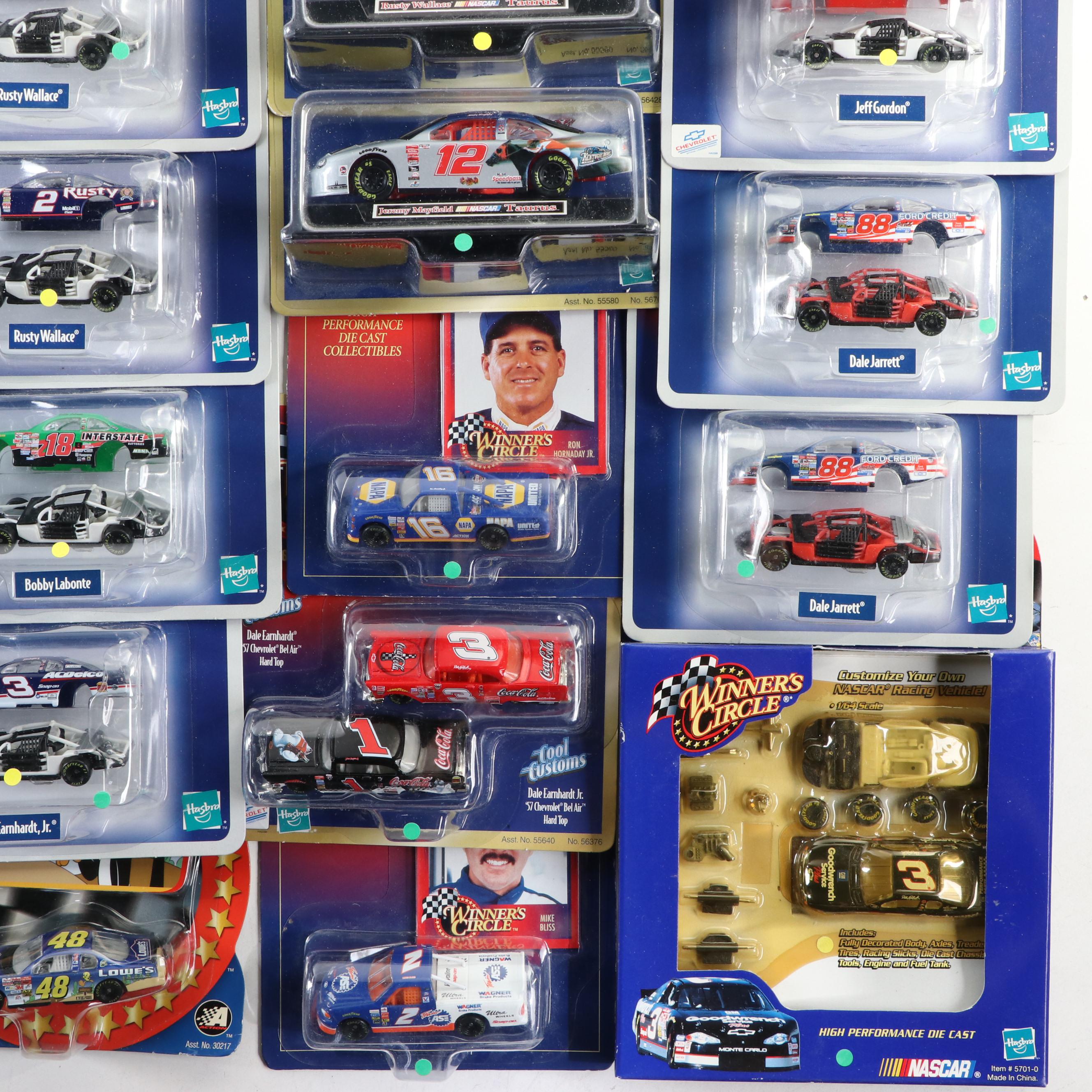Hasbro Winners Circle Diecast Stock Cars Including Dale Earnhardt and ...