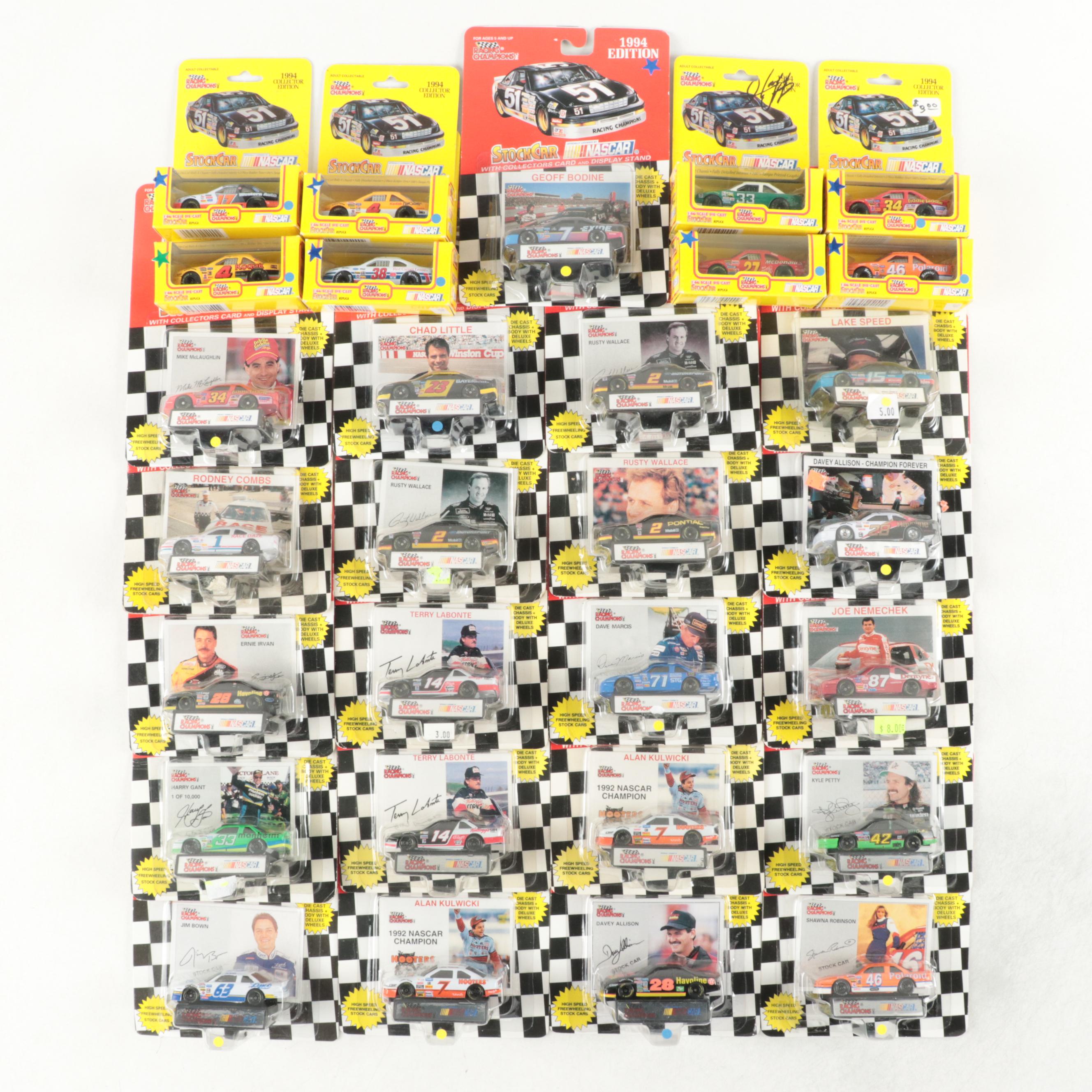 Ertl Racing Champions NASCAR Diecast Stock Cars with Signed Harry Gant ...