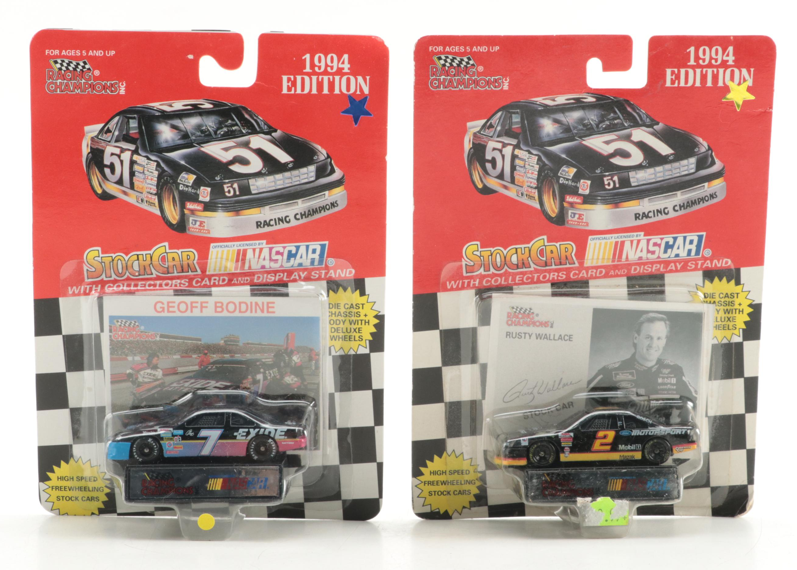 Ertl Racing Champions NASCAR Diecast Stock Cars with Signed Harry Gant ...