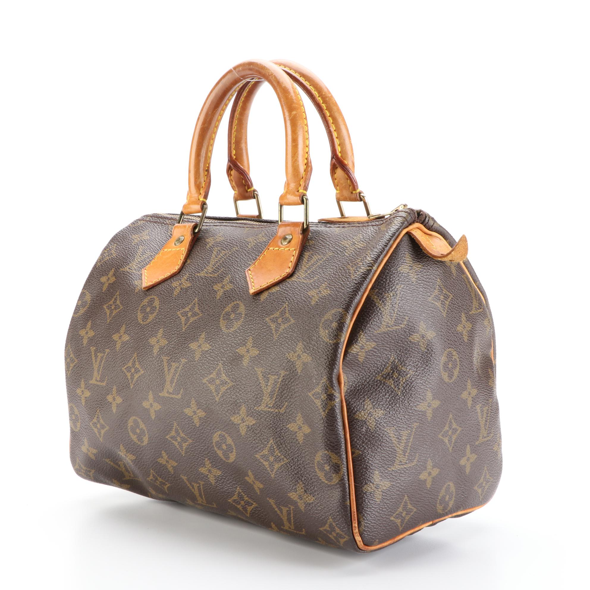 Louis Vuitton Speedy 25 in Monogram Canvas and Vachetta Leather | EBTH