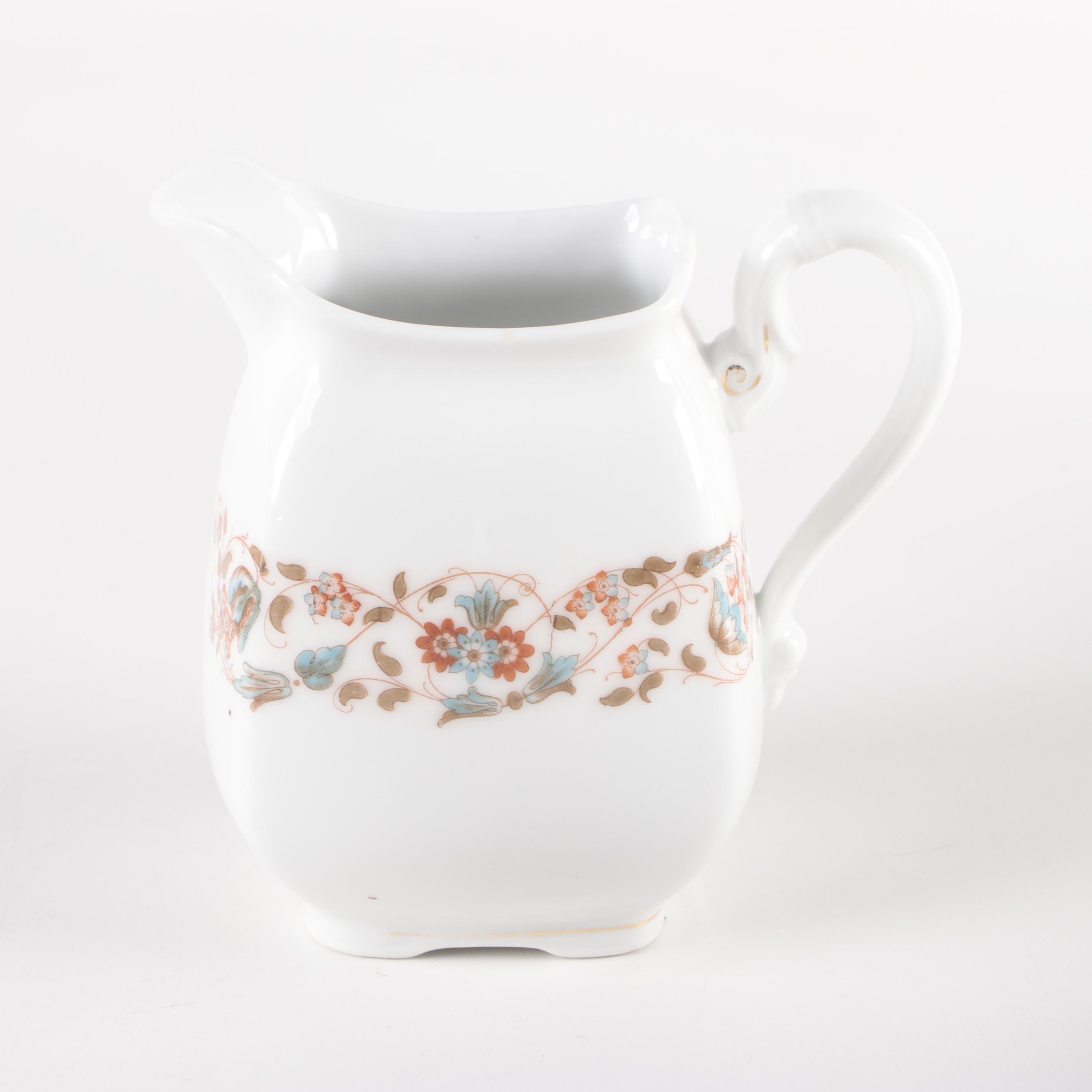 Springer & Co. Austrian Red and Blue Porcelain Dinnerware and Serveware ...