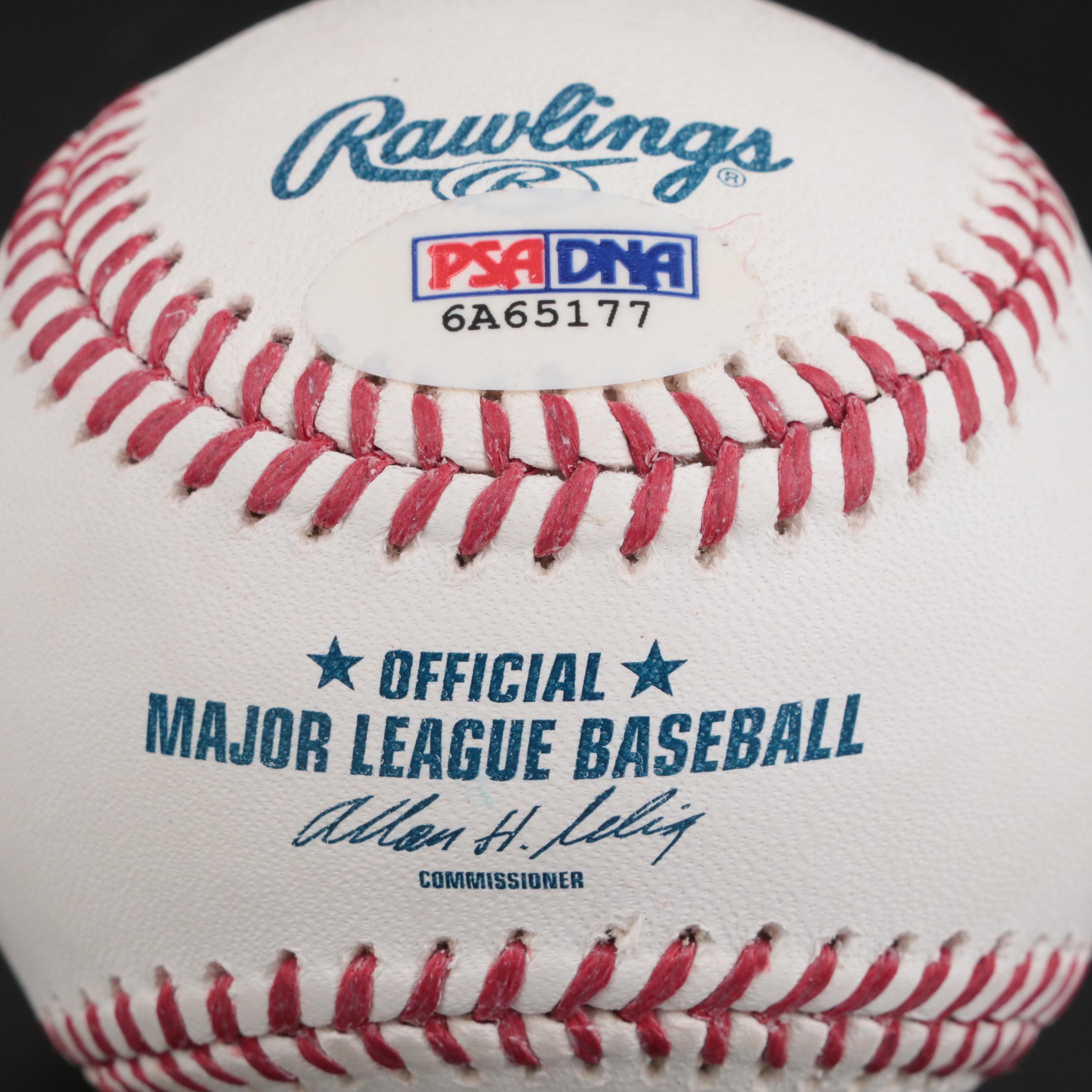 Magic Johnson Signed Rawlings Major League Baseball | EBTH