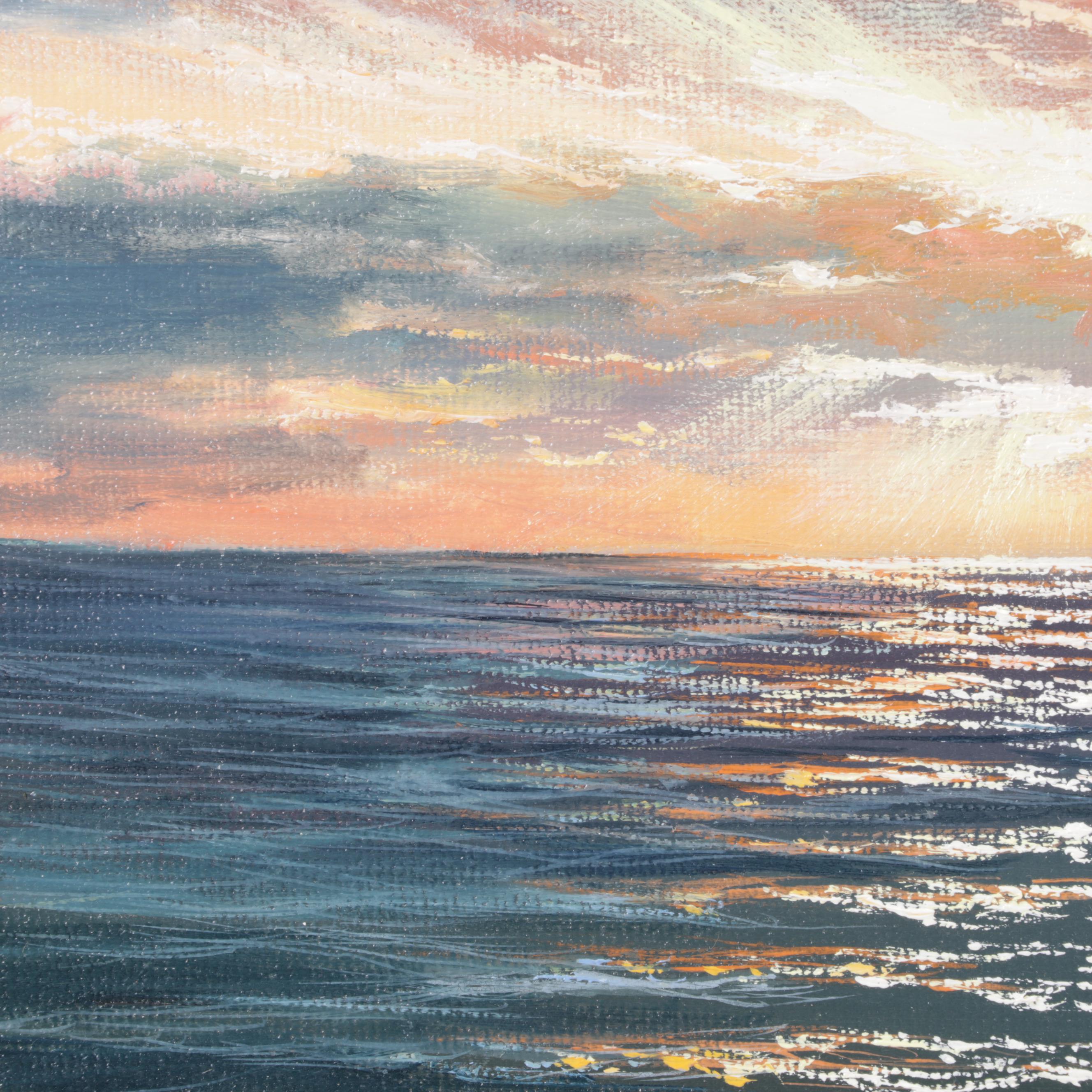 Jevgenijus Litvinas Seascape Oil Painting "Sun Glints," 2022 | EBTH