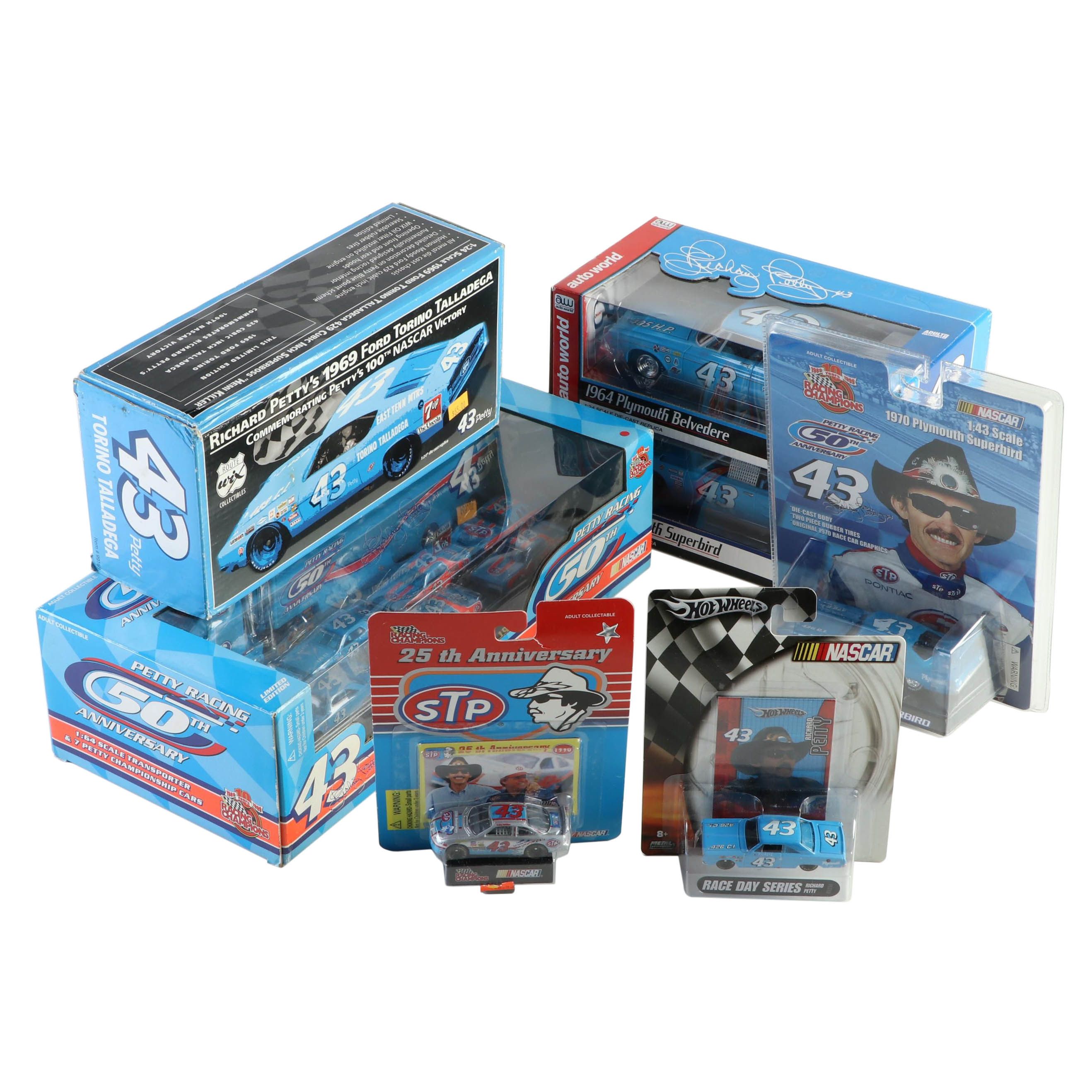 Racing Champions, Mattel, and Other NASCAR Richard Petty Diecast Stock ...