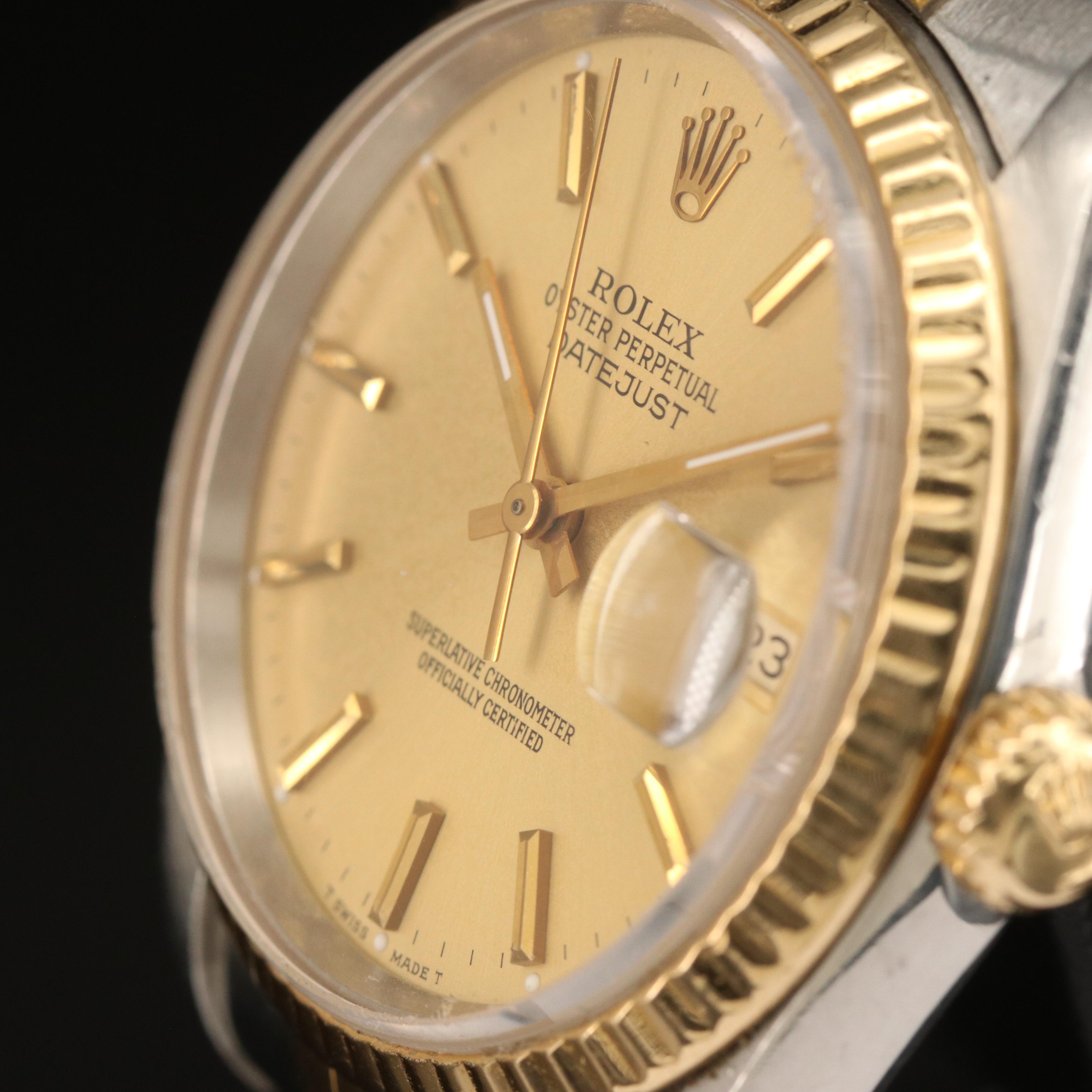 1990 Rolex Oyster Perpetual Datejust Wristwatch | EBTH