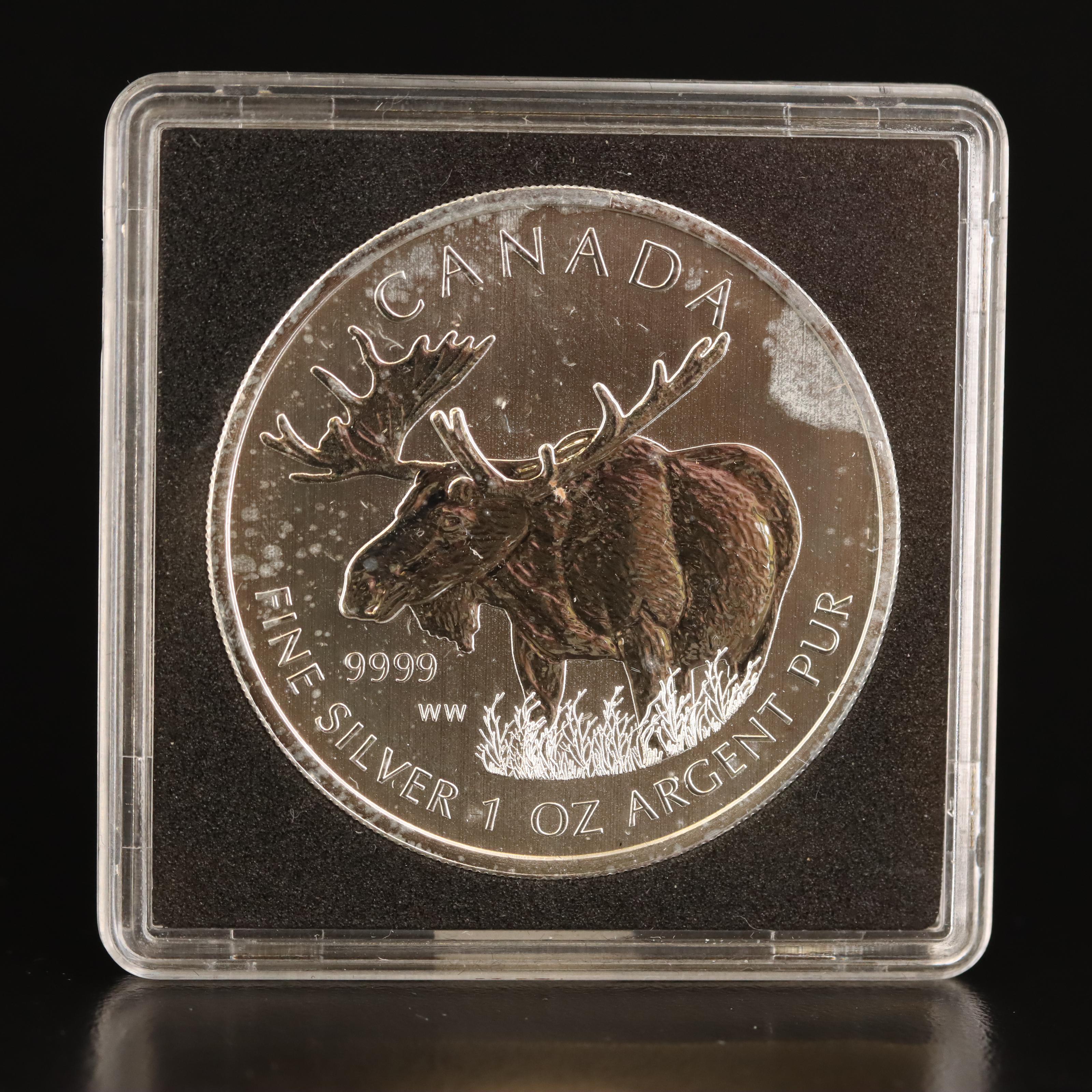 2012 Canada $5 Wildlife Series (Moose) Silver Coin | EBTH