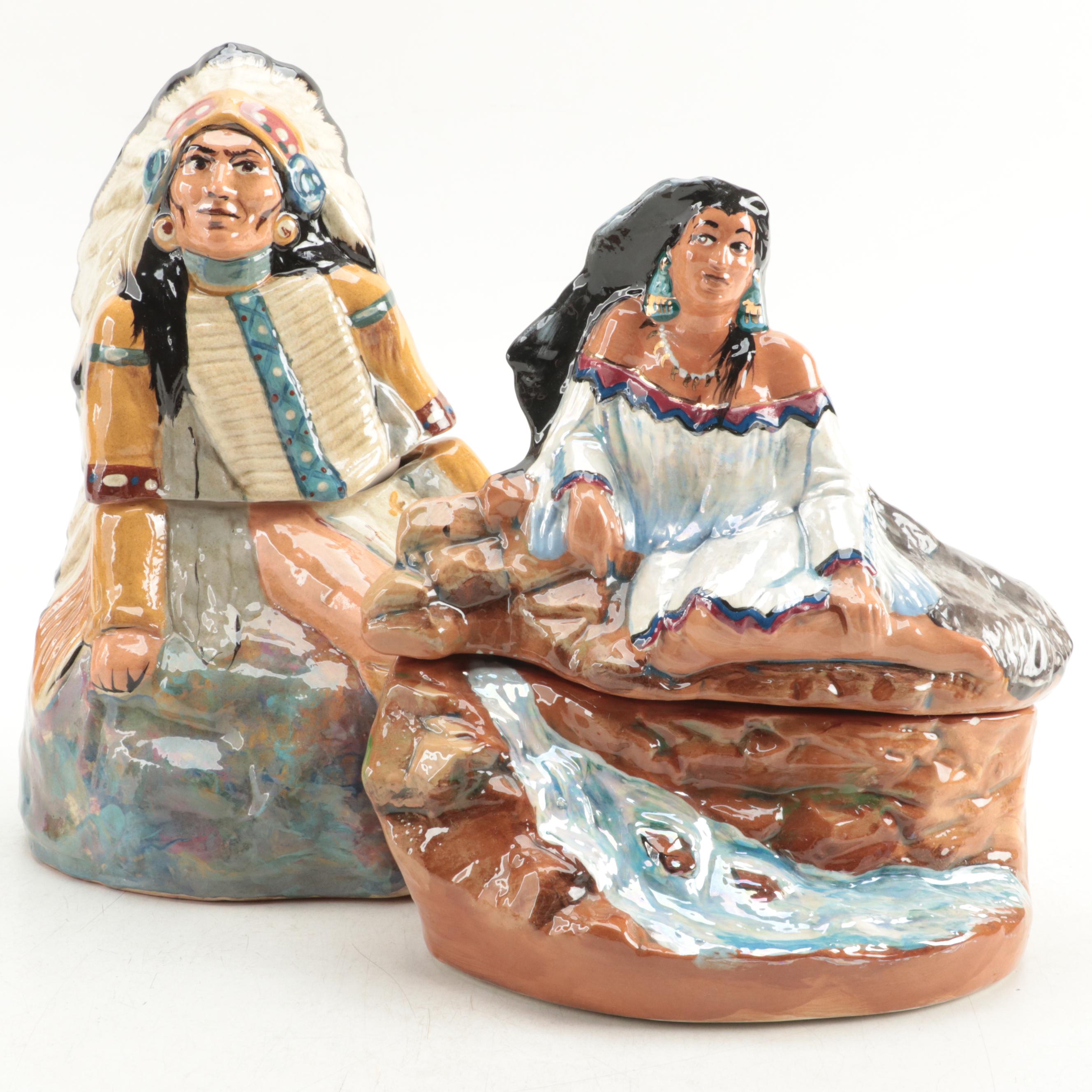 Rick Wisecarver Wihoa's Cookie Classic Earthenware Figural Cookie Jars ...