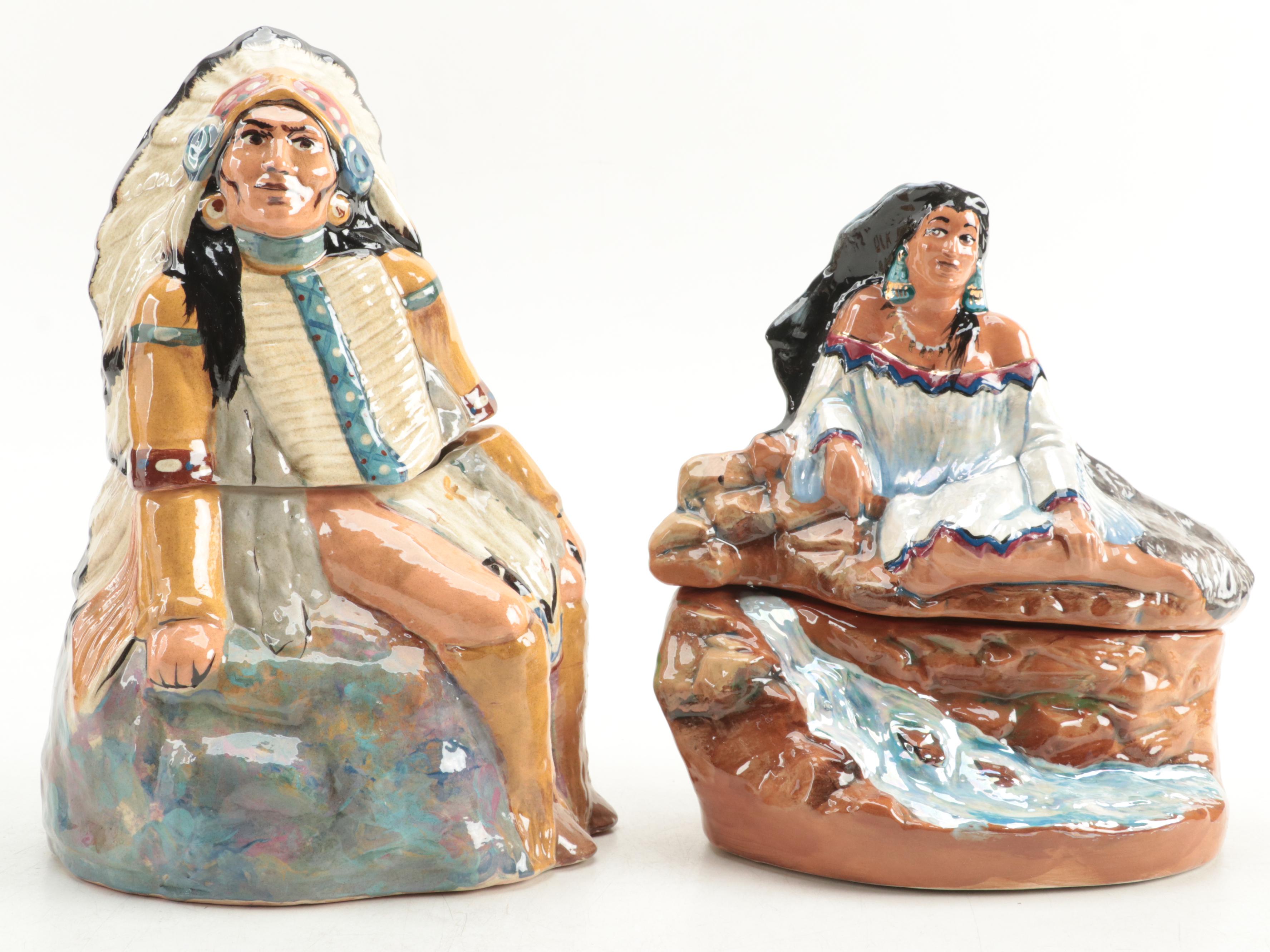 Rick Wisecarver Wihoa's Cookie Classic Earthenware Figural Cookie Jars ...