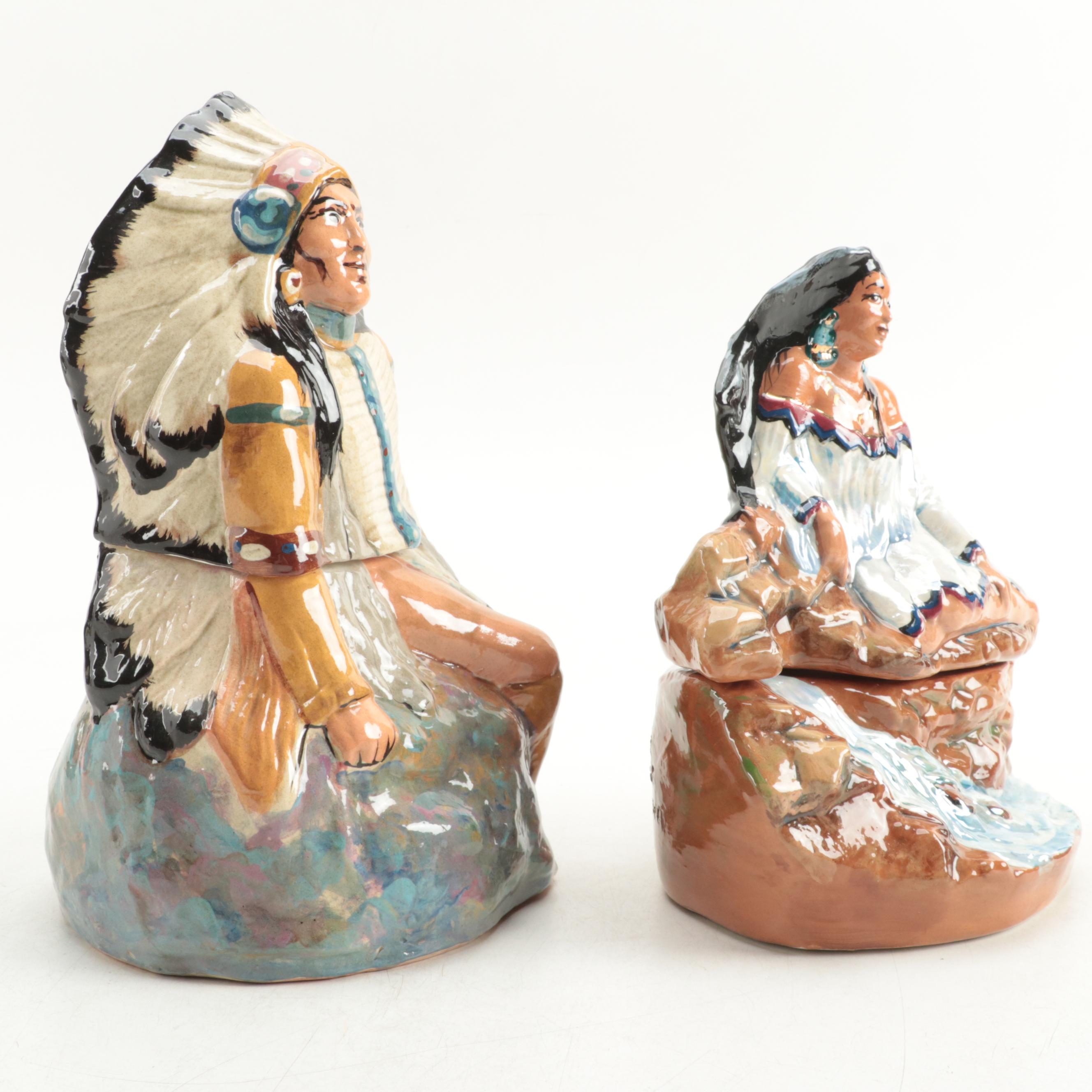 Rick Wisecarver Wihoa's Cookie Classic Earthenware Figural Cookie Jars ...