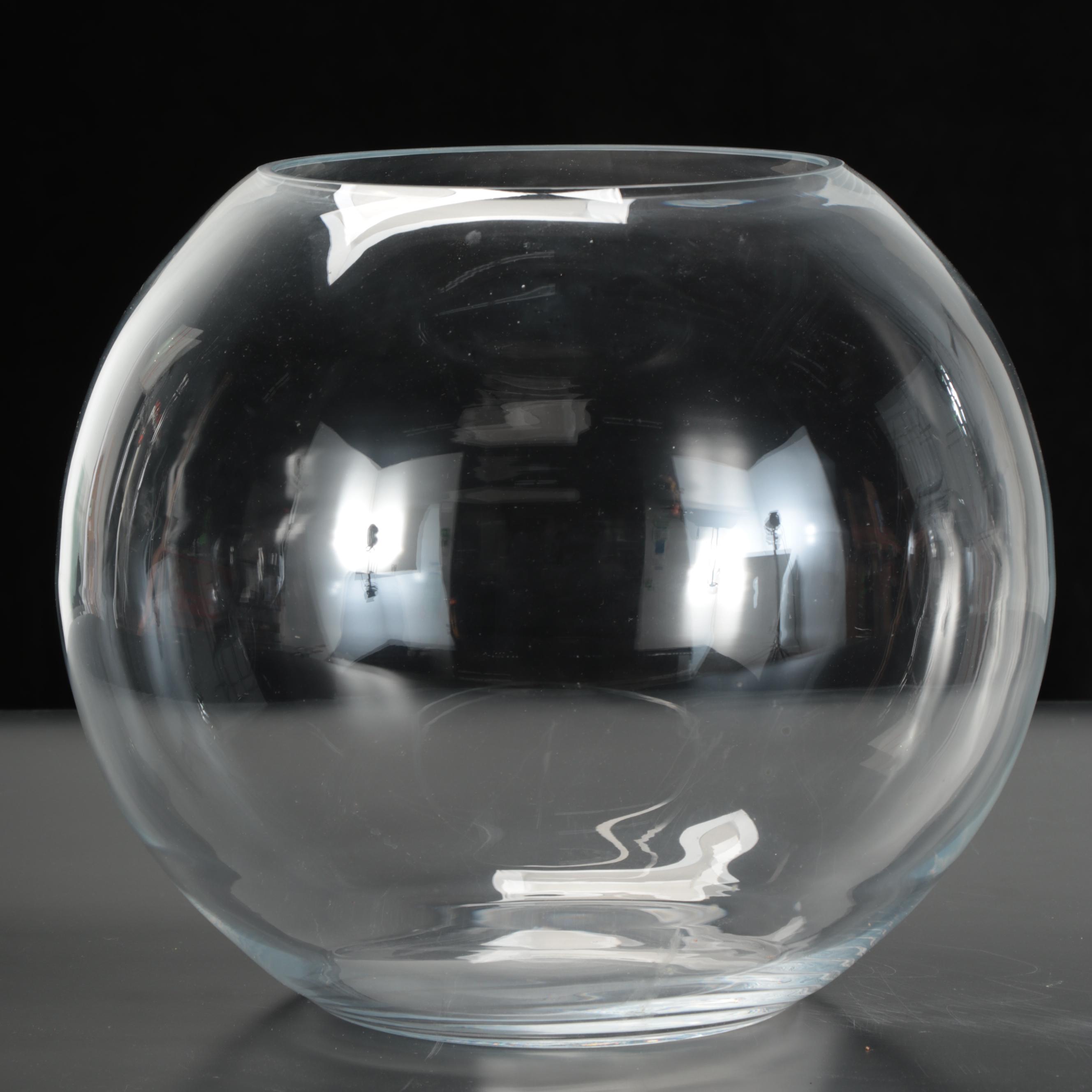 Large Polish Glass Fishbowl Vases | EBTH