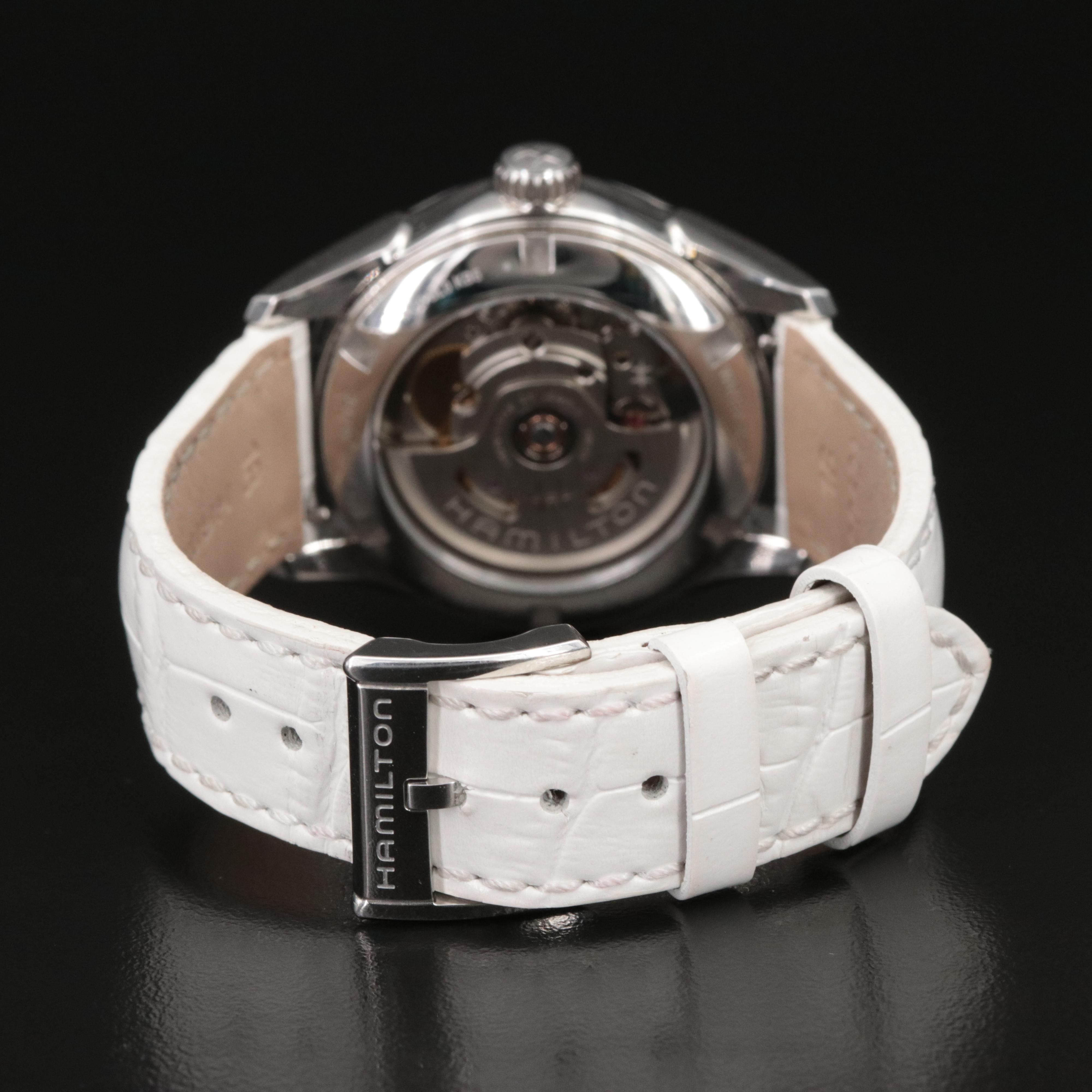 Hamilton Viewmatic Mother-of-Pearl Open Heart Dial Wristwatch | EBTH