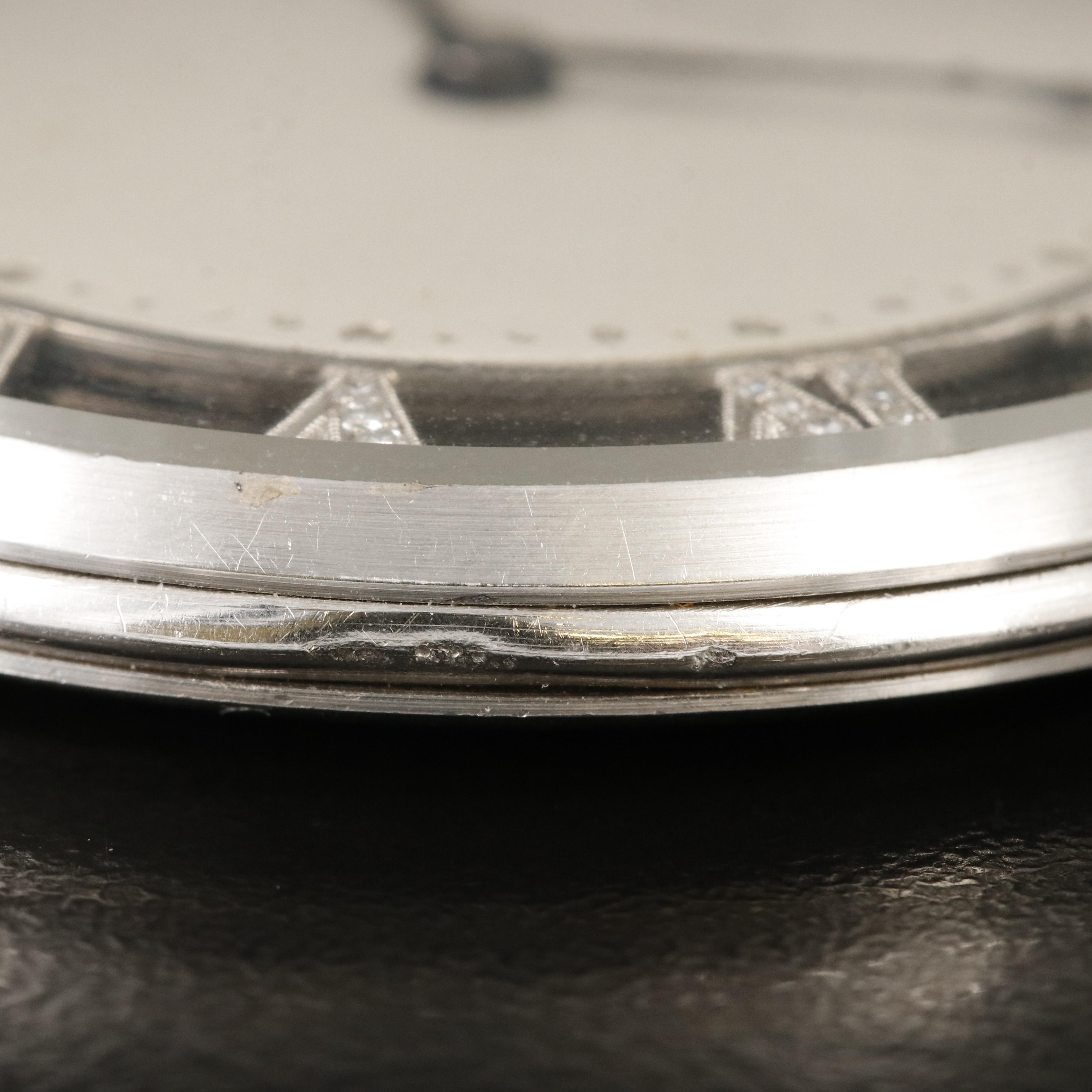 Platinum Meylan Diamond Pocket Watch | EBTH
