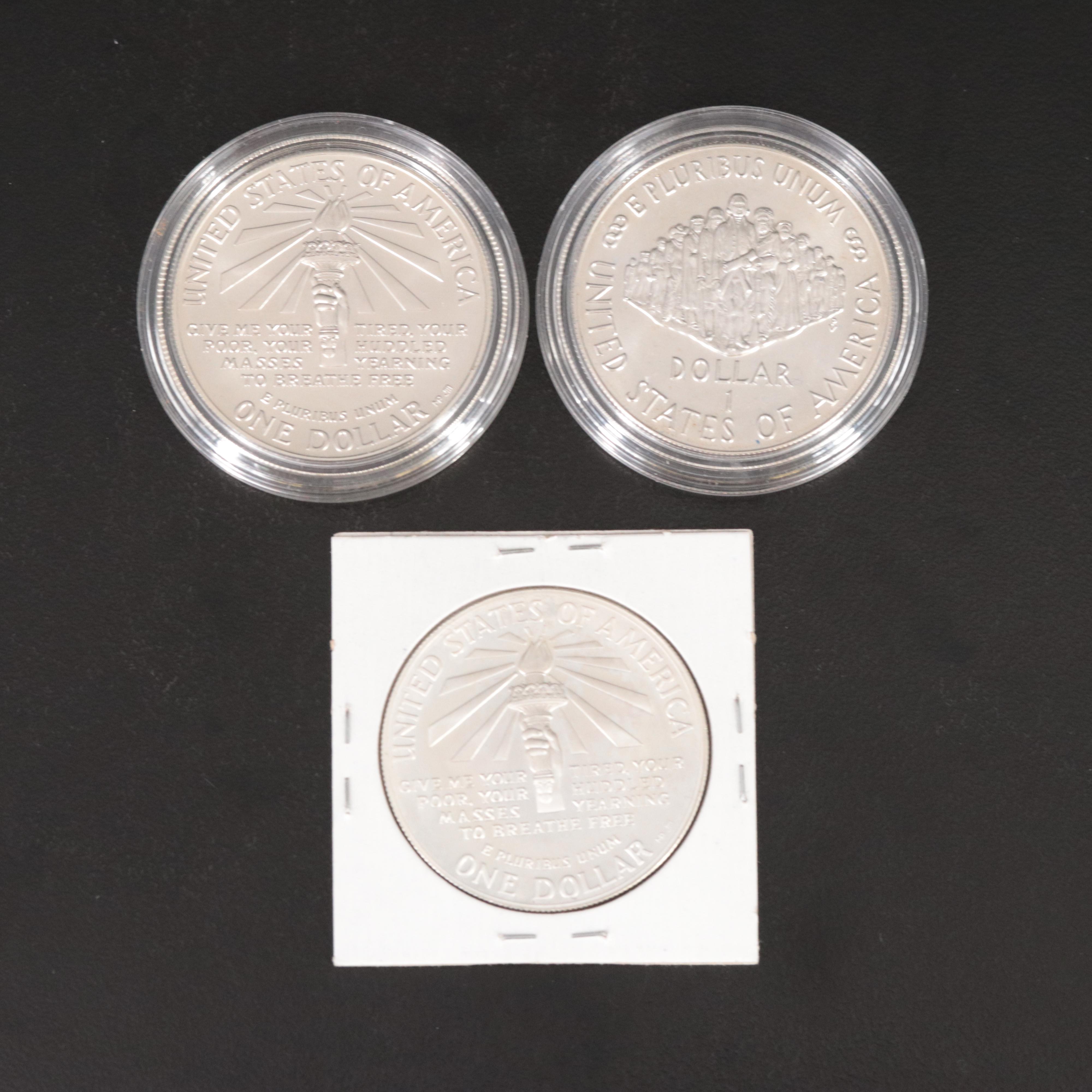 Six Modern U.S. Commemorative Silver Dollars | EBTH