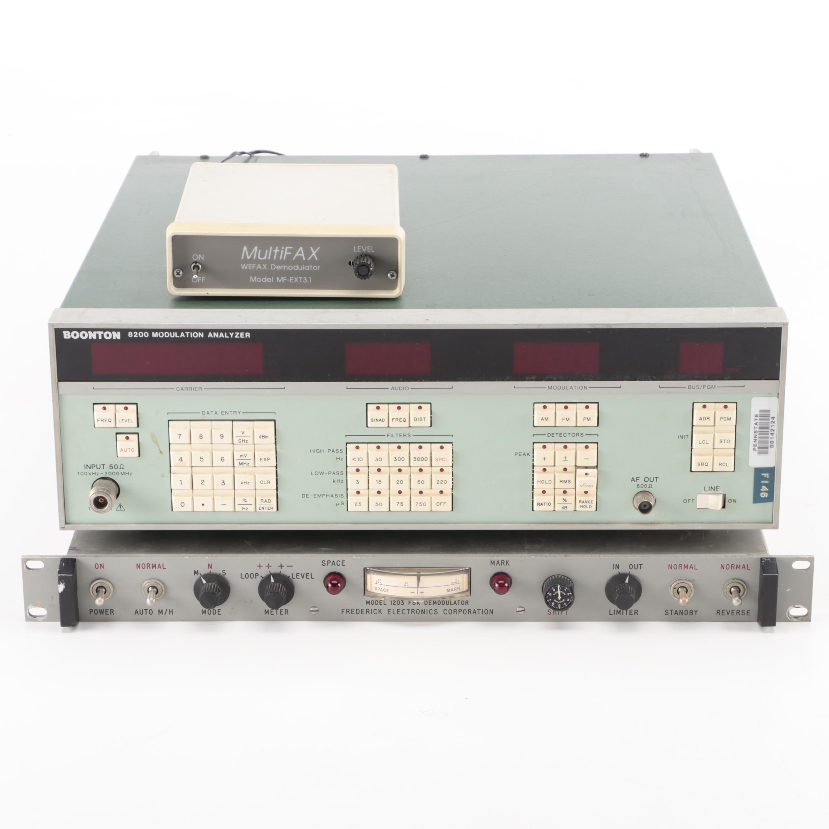 Boonton Modulation Analyzer with Frederick Electronics and MultiFAX ...