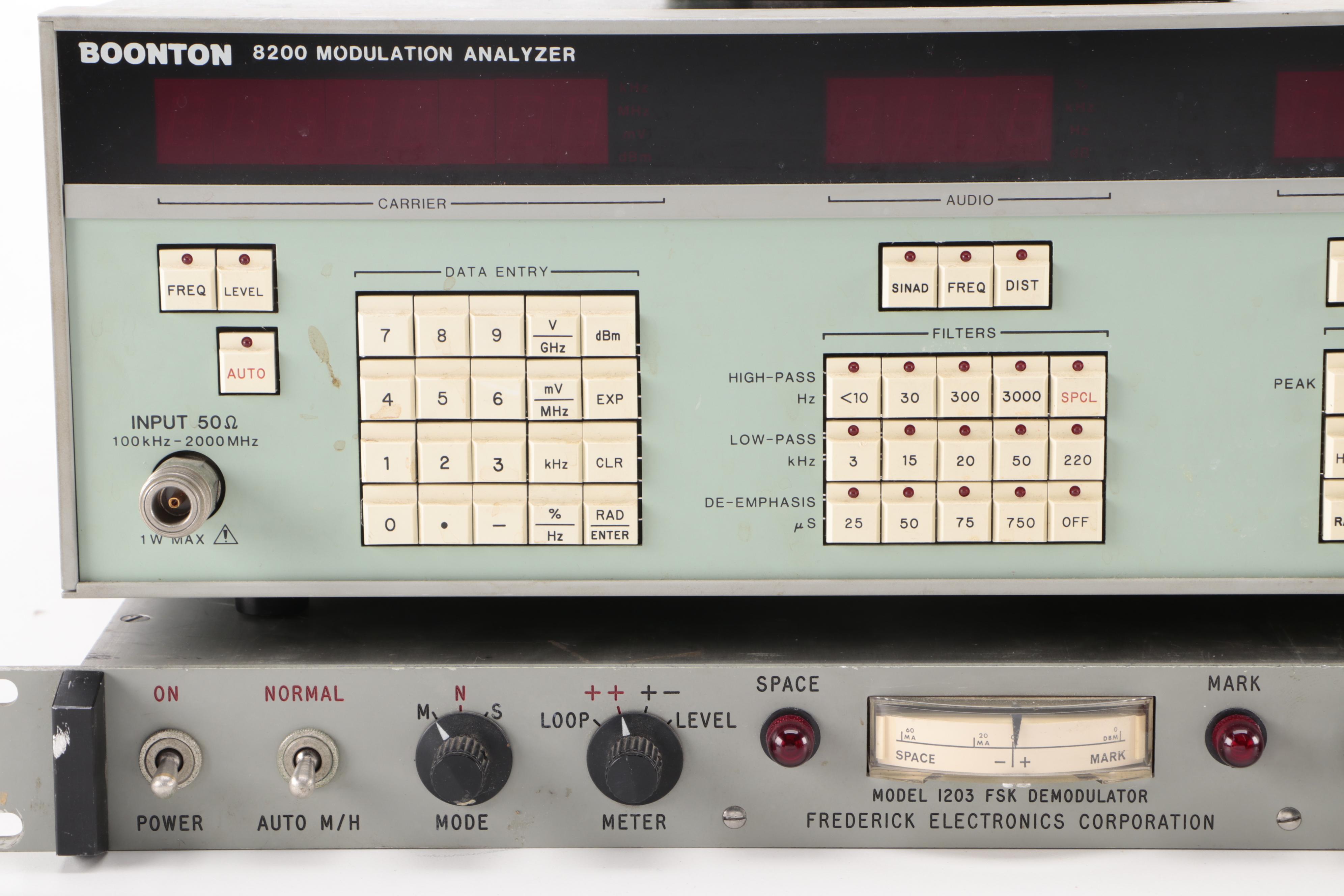 Boonton Modulation Analyzer with Frederick Electronics and MultiFAX ...