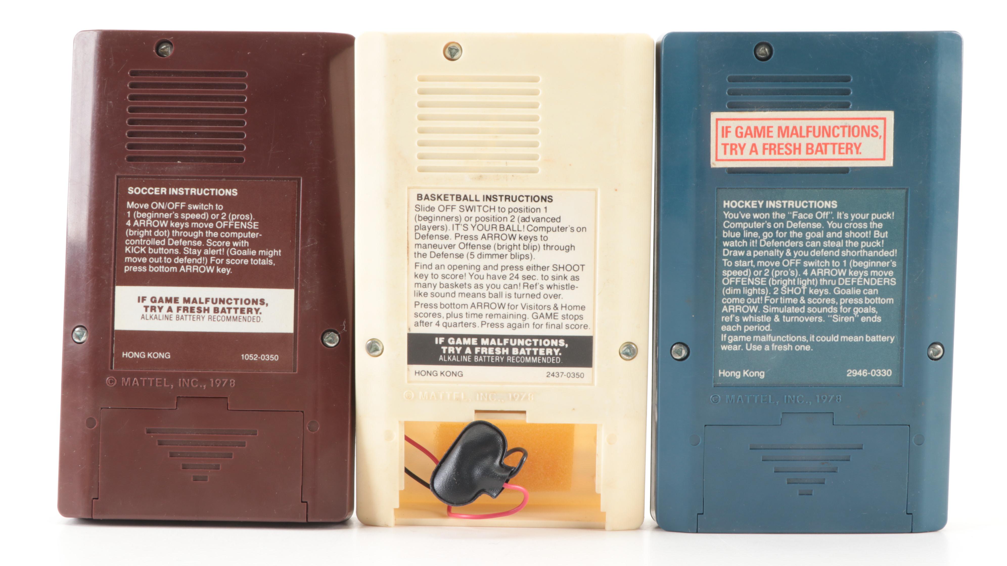 Milton Bradley Microvision Electronic Game System with Mattel ...