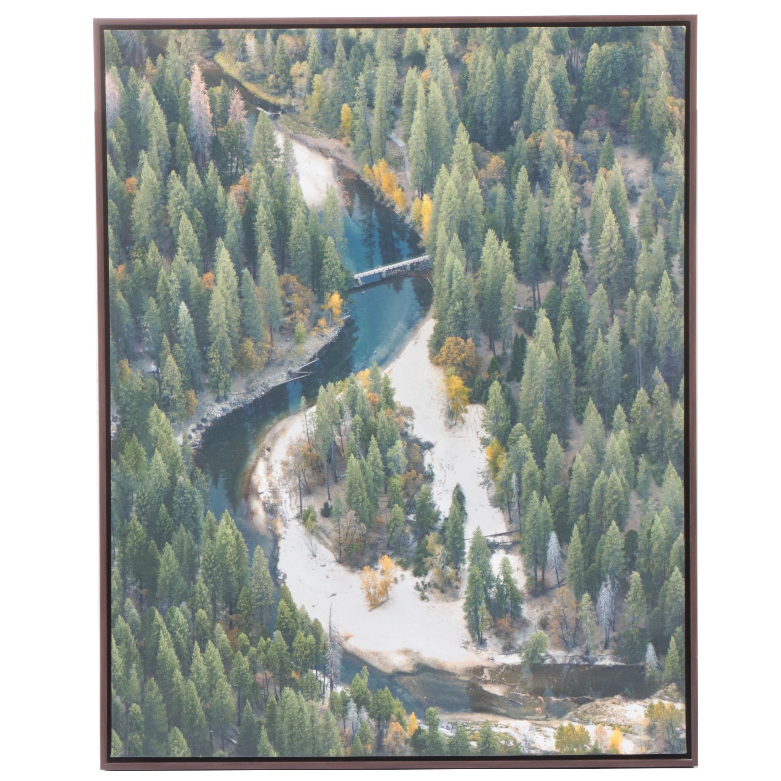 Threshold Giclée of Merced River and Yosemite Valley Landscape, 2021 | EBTH