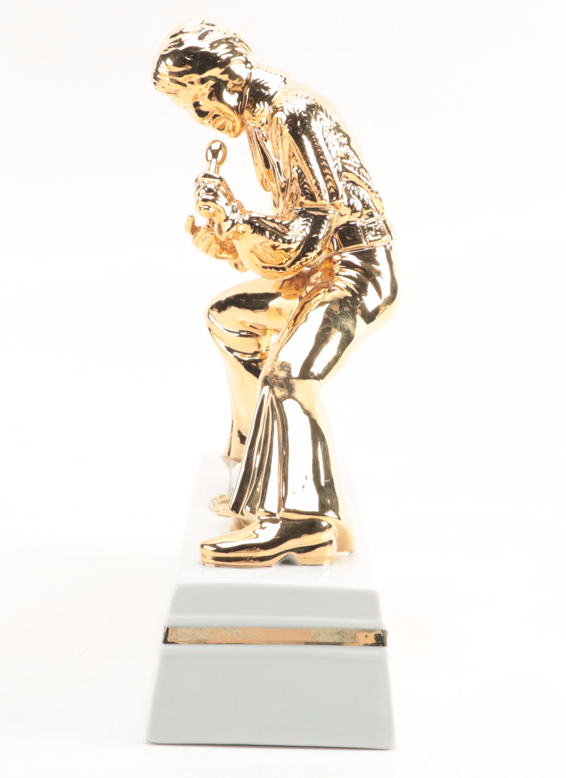 McCormick Elvis Gold Encore Ceramic Whiskey Decanter | EBTH