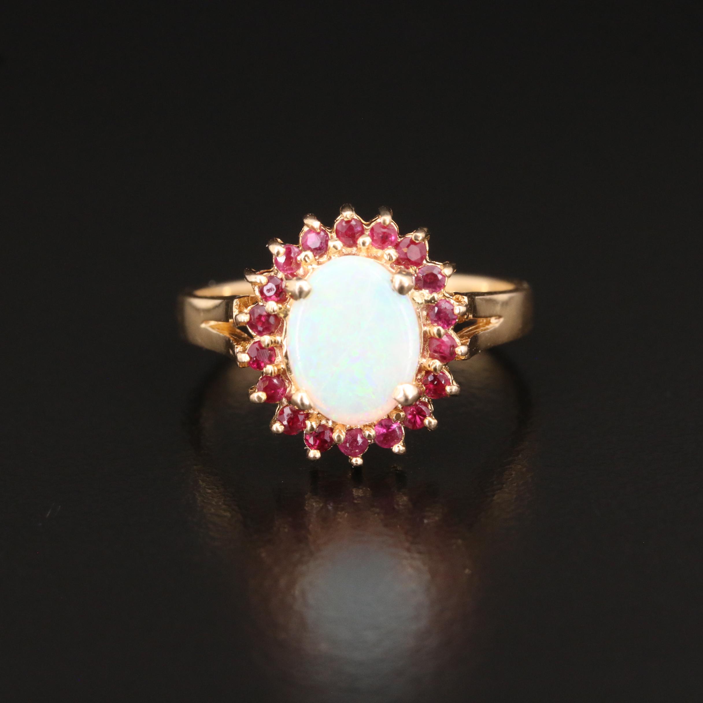 14K Yellow Gold Opal Ring | EBTH