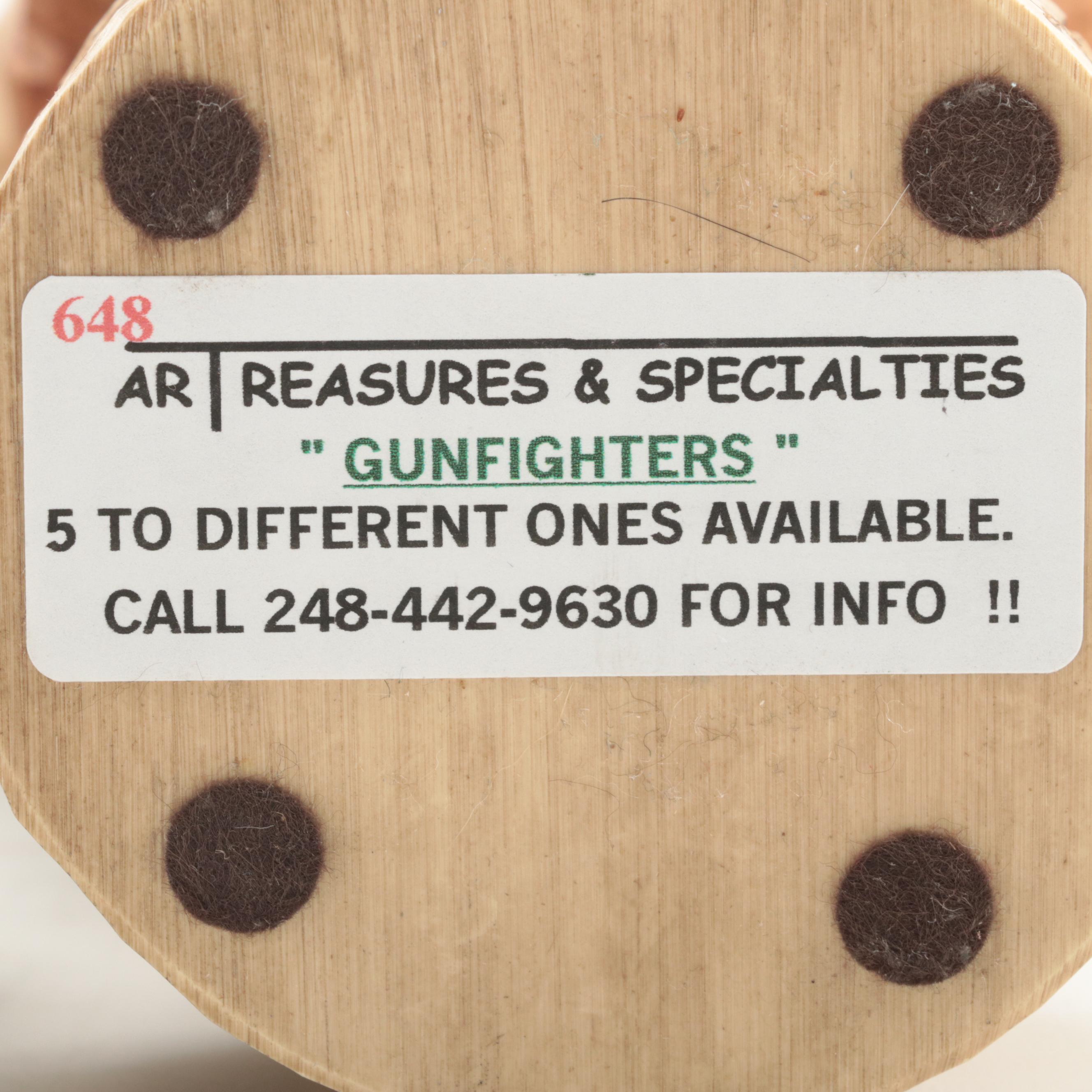 Chris Hammack for Spit 'N' Whittle Resin Cowboy and Cowgirl Figurines ...