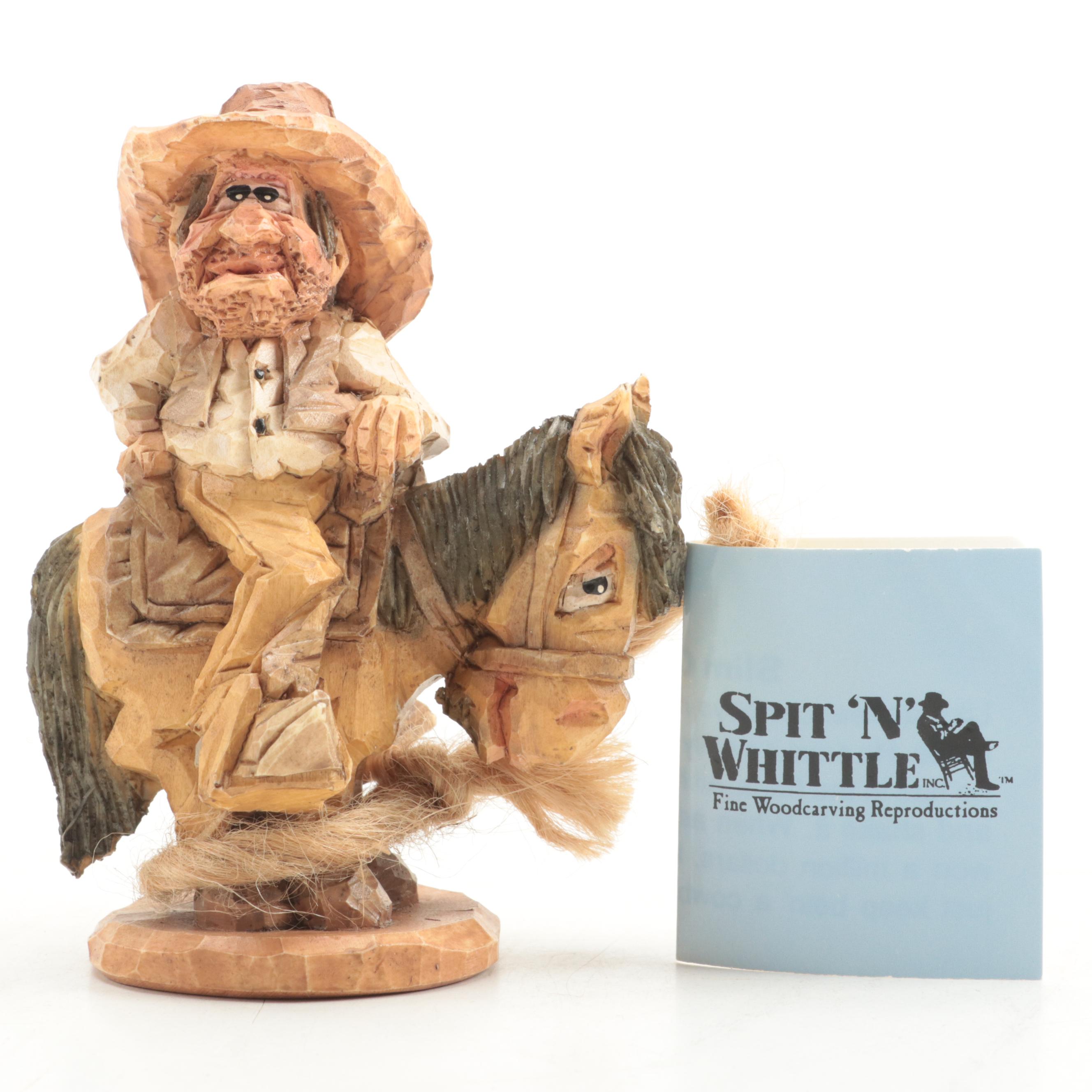 Chris Hammack for Spit 'N' Whittle Resin Cowboy and Cowgirl Figurines ...