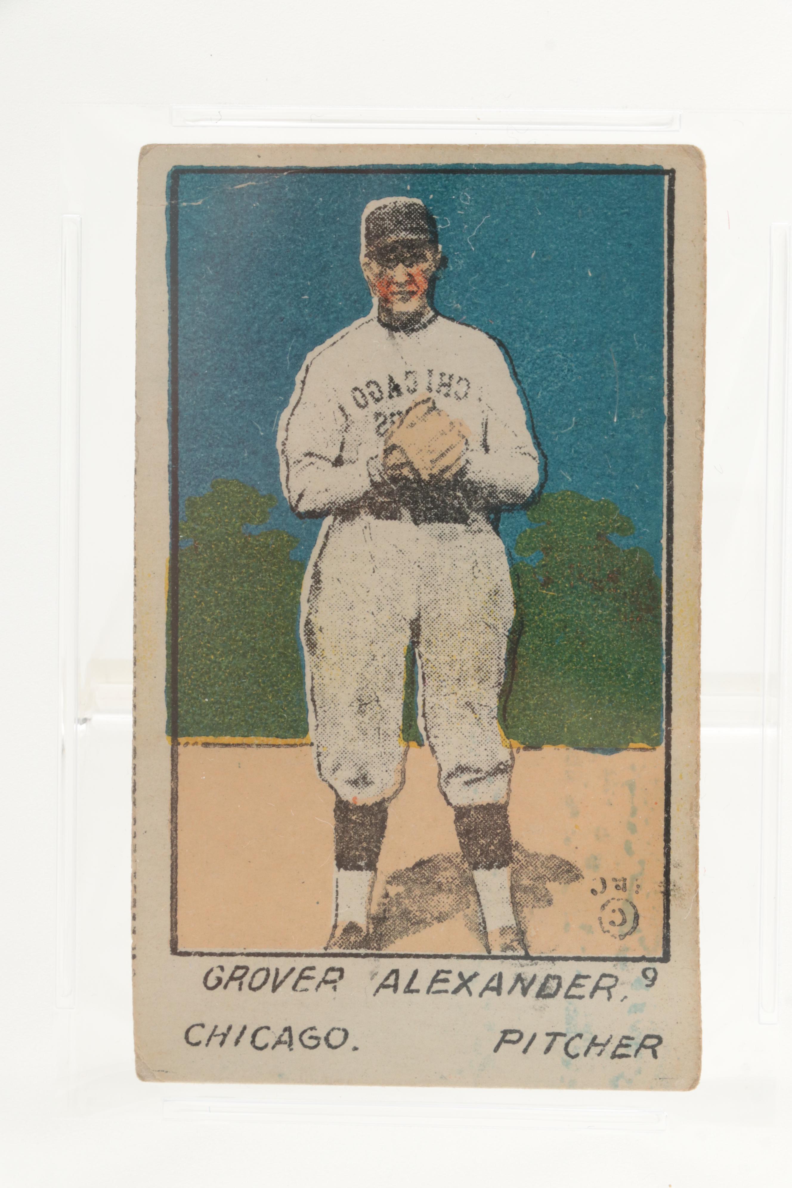 1920 W516-1-2 Grover Alexander Hand Cut Strip Card Graded PSA 2 GD ...