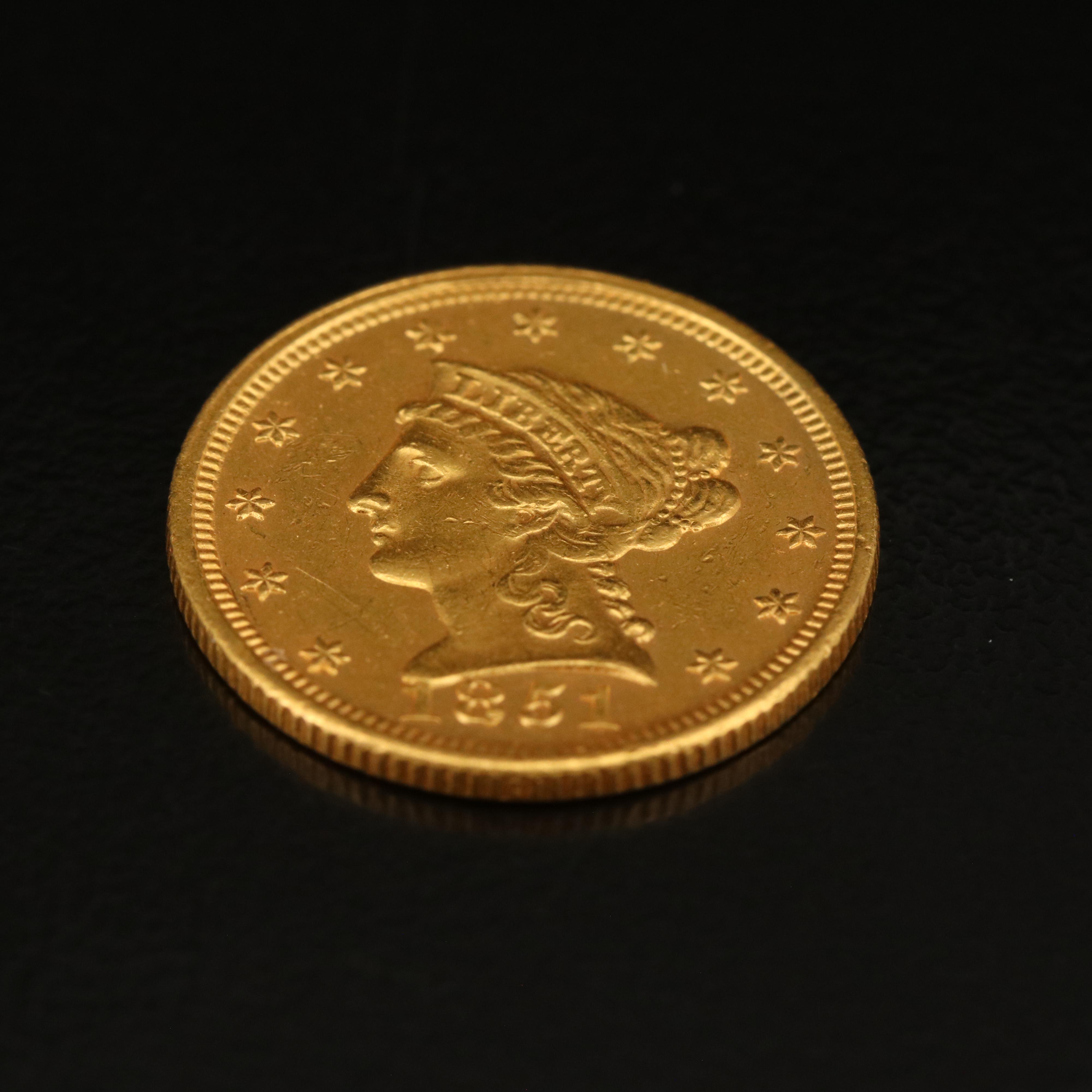1851 Liberty Head $2 1/2 Gold Coin | EBTH