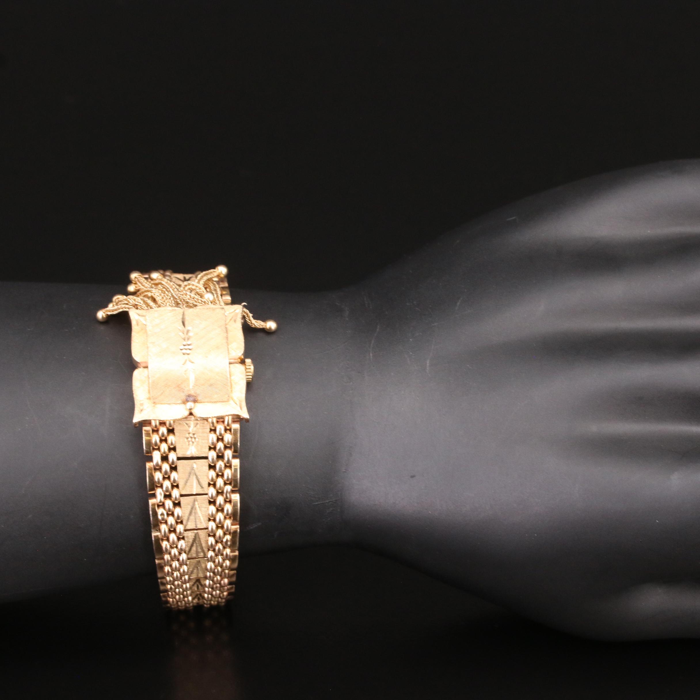 Vintage 14K Eloga Swiss Hidden Dial Wristwatch | EBTH