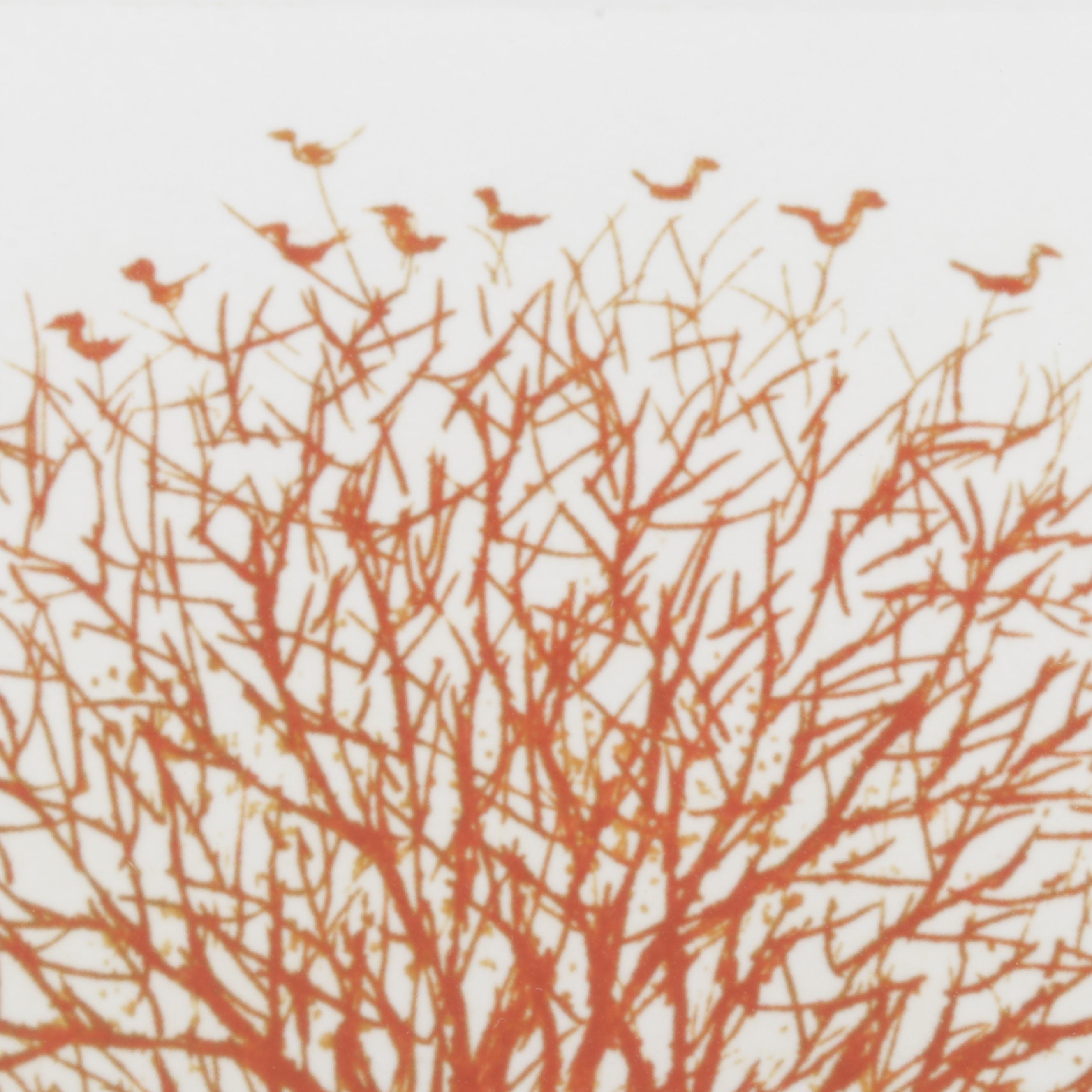 Ushiku Kenji Color Etching "Tree With Birds," Circa 1981 | EBTH