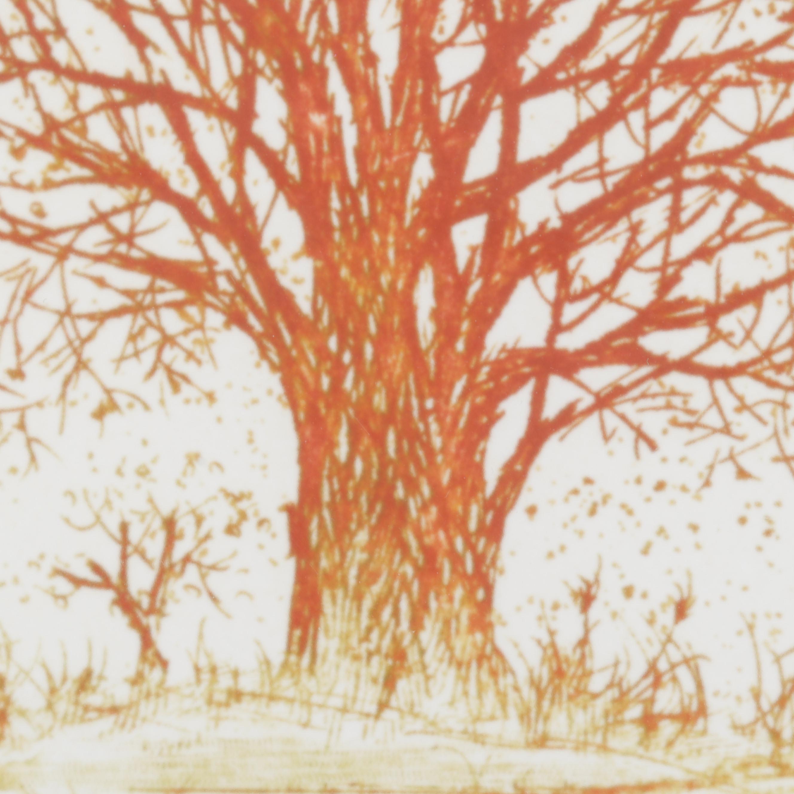 Ushiku Kenji Color Etching "Tree With Birds," Circa 1981 | EBTH