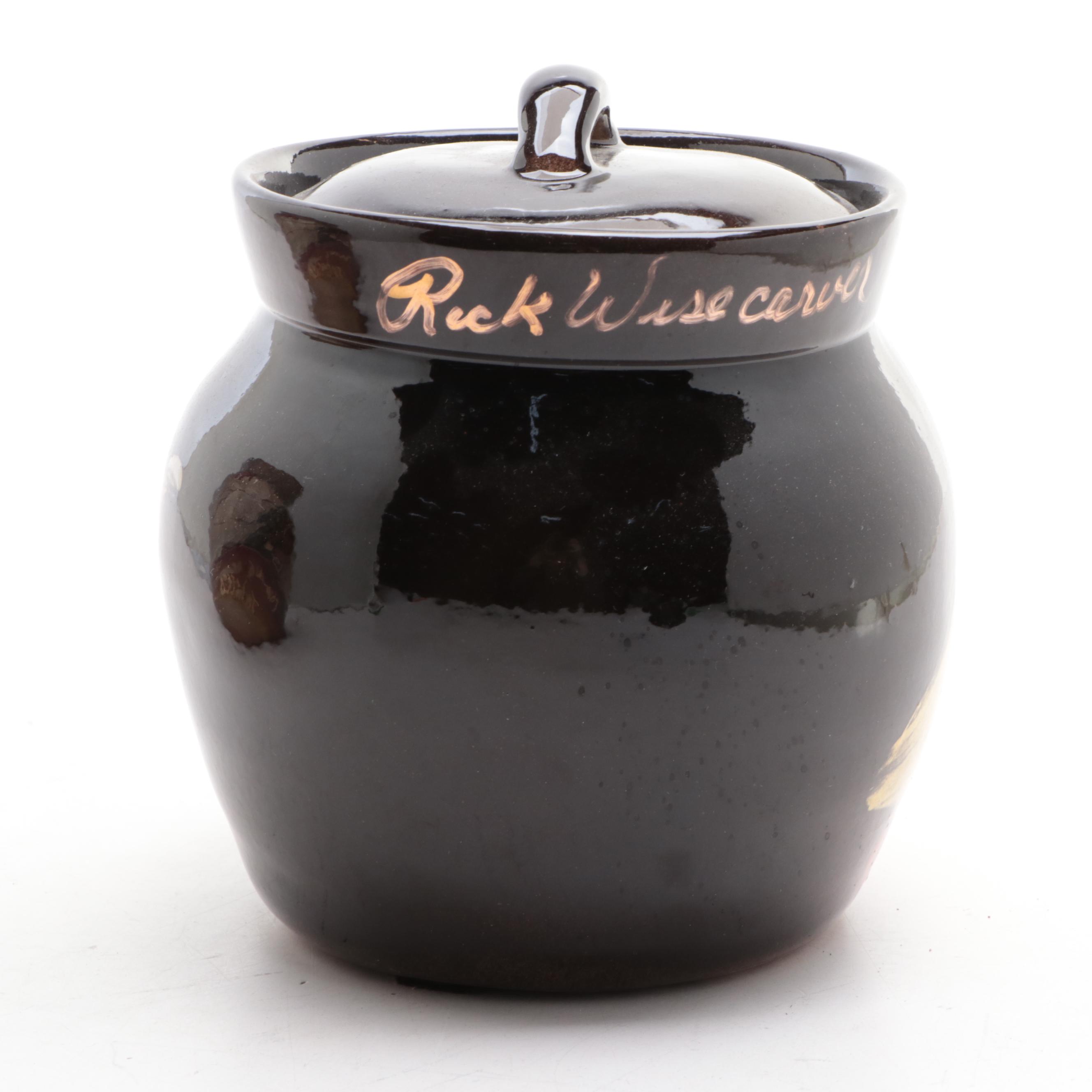 Rick Wisecarver for Wihoa Art Pottery "Red Man Tobacco" Earthenware ...