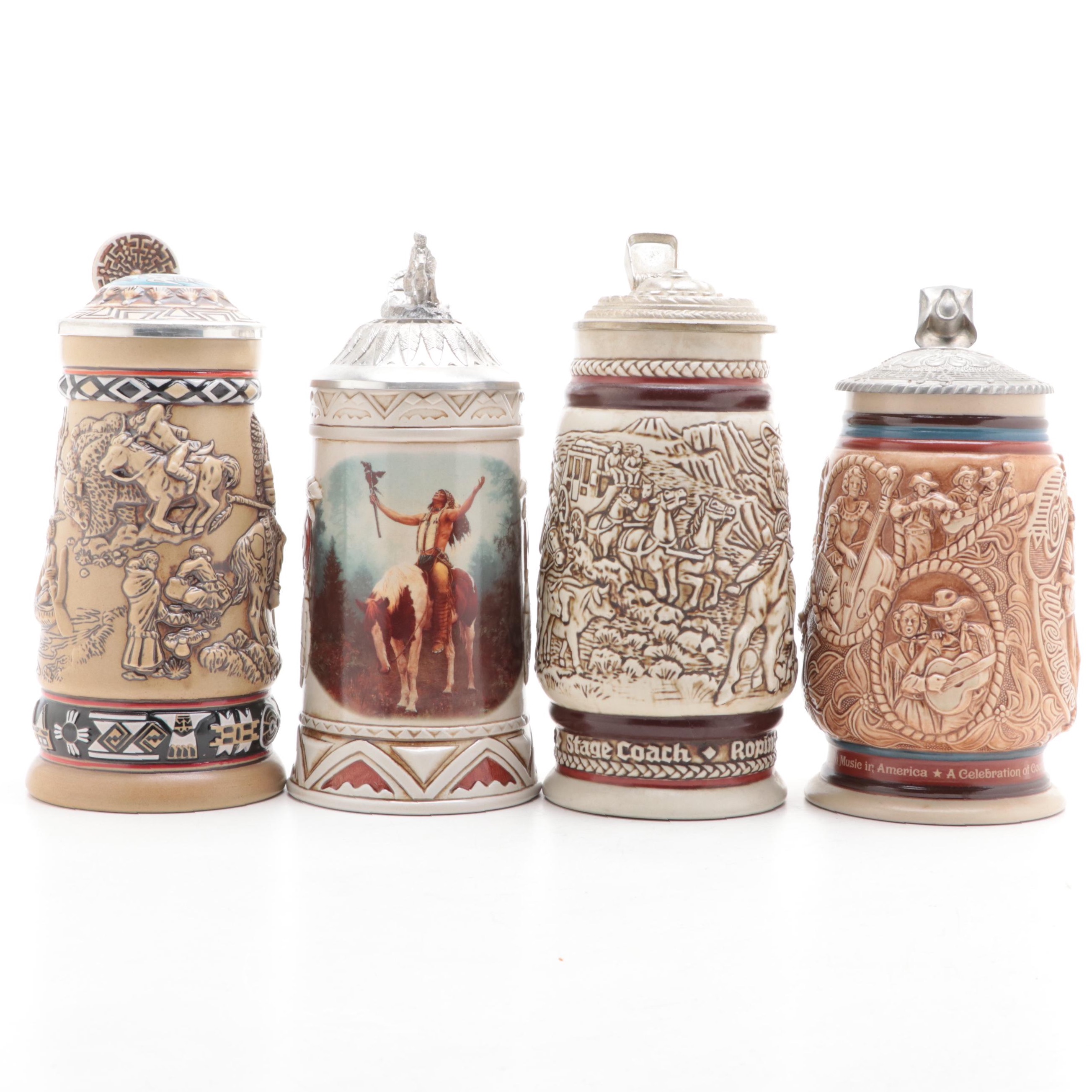 Avon "Indians of the American Frontier" and Other Collector Steins | EBTH