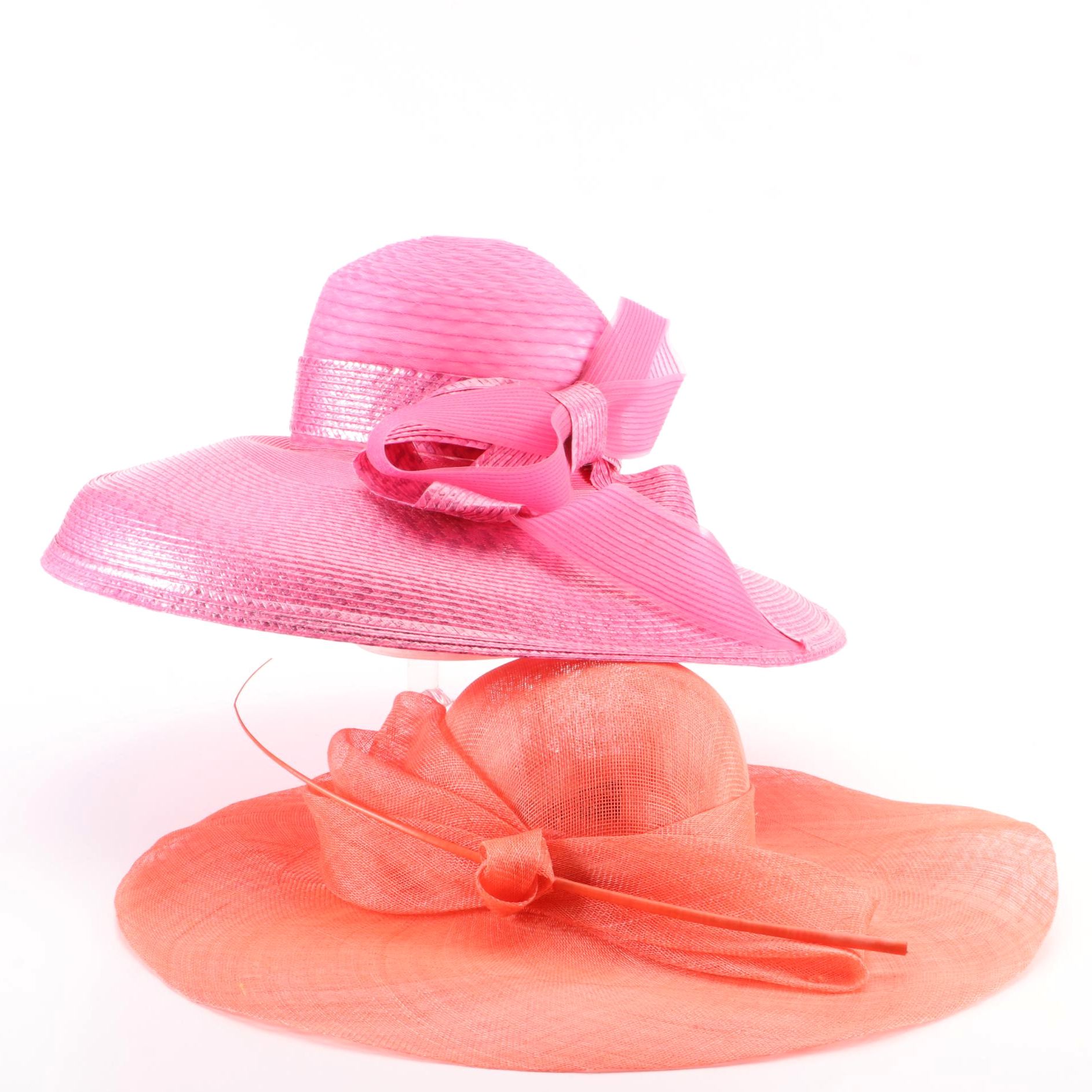 Signed Gabriel Amar for Frank Olive and Kakyco Wide Brim Hats with Hat ...