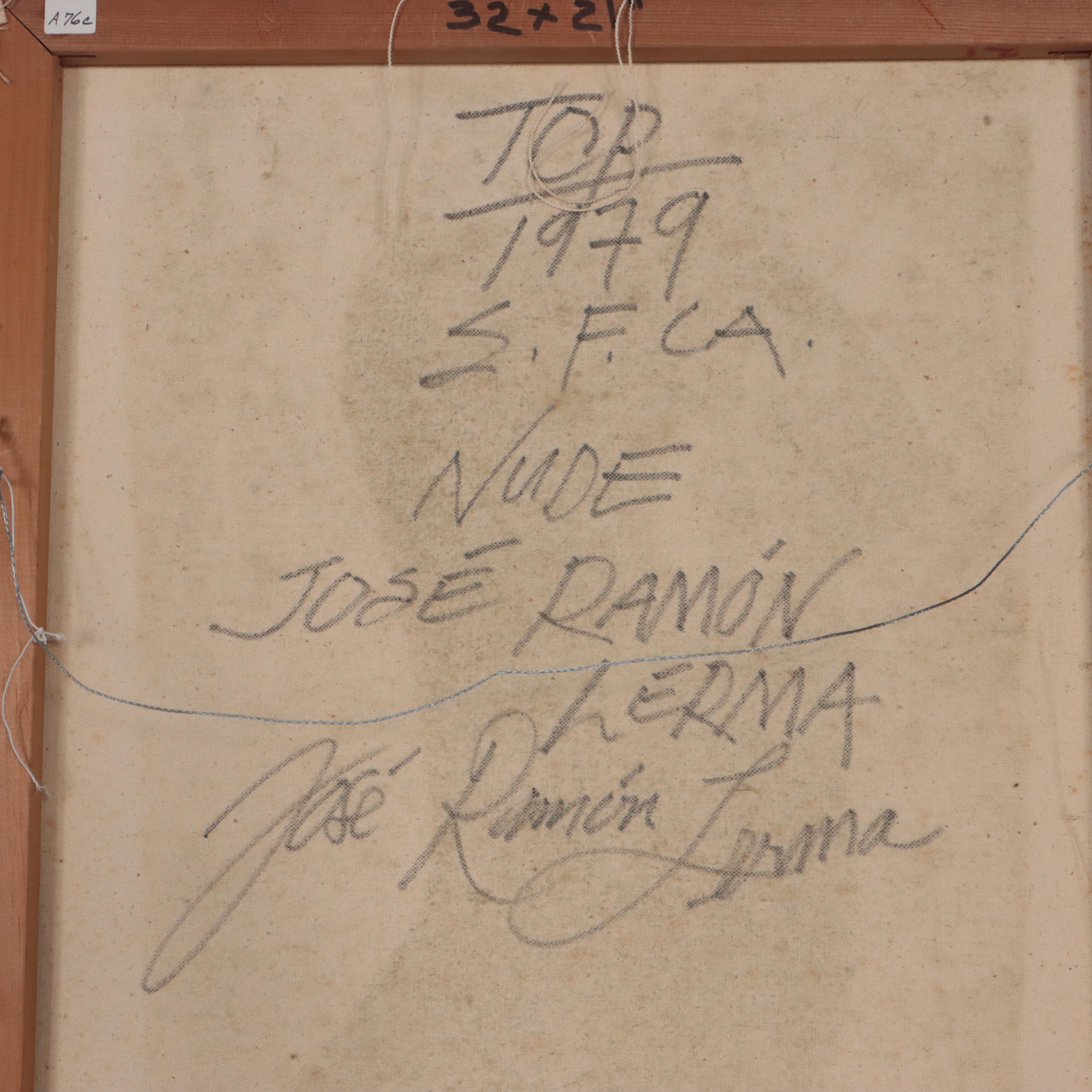 José Ramón Lerma Mixed Media Composition of "Nude," 1979 | EBTH