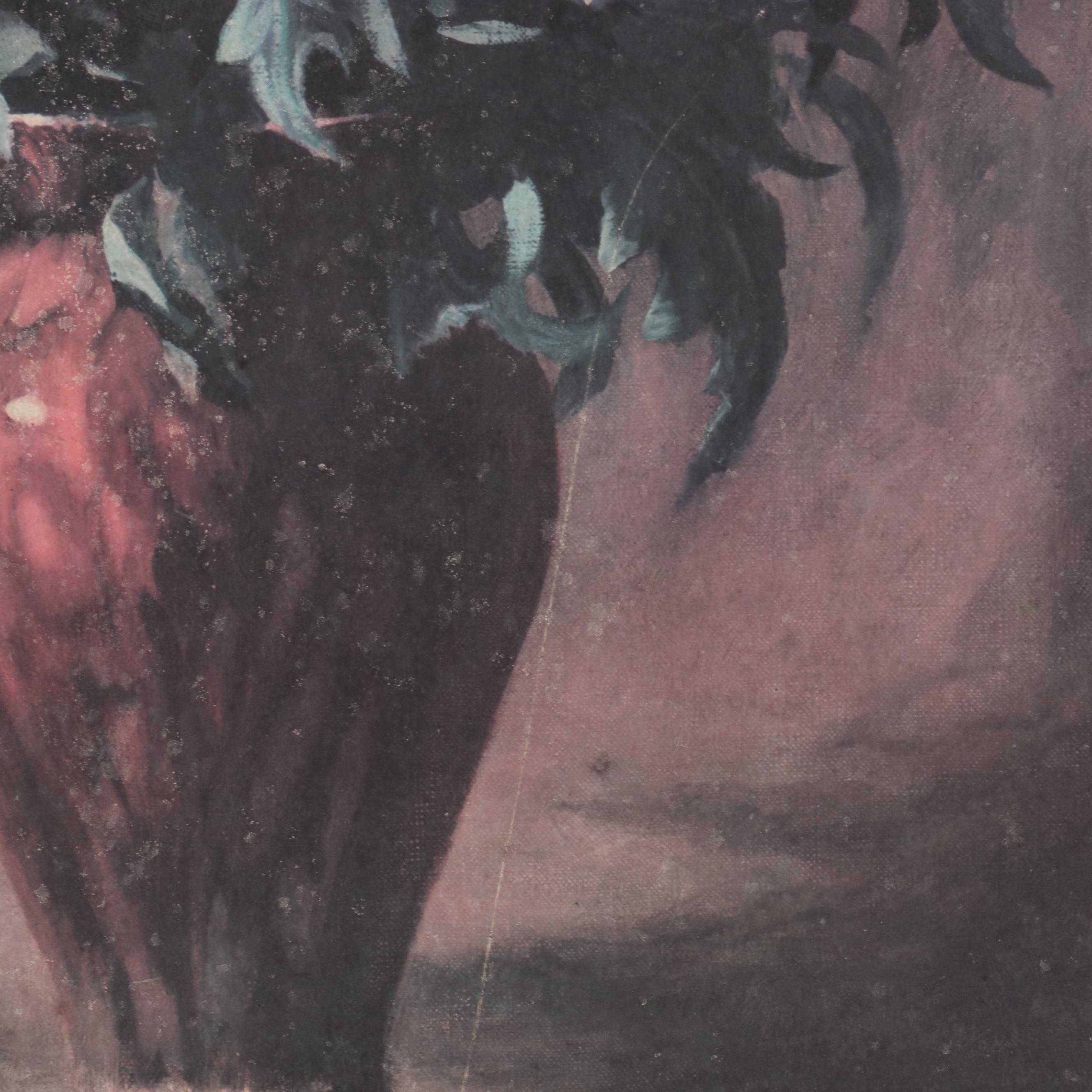 Offset Lithograph of Still Life With Chrysanthemums After Neal Butcher ...