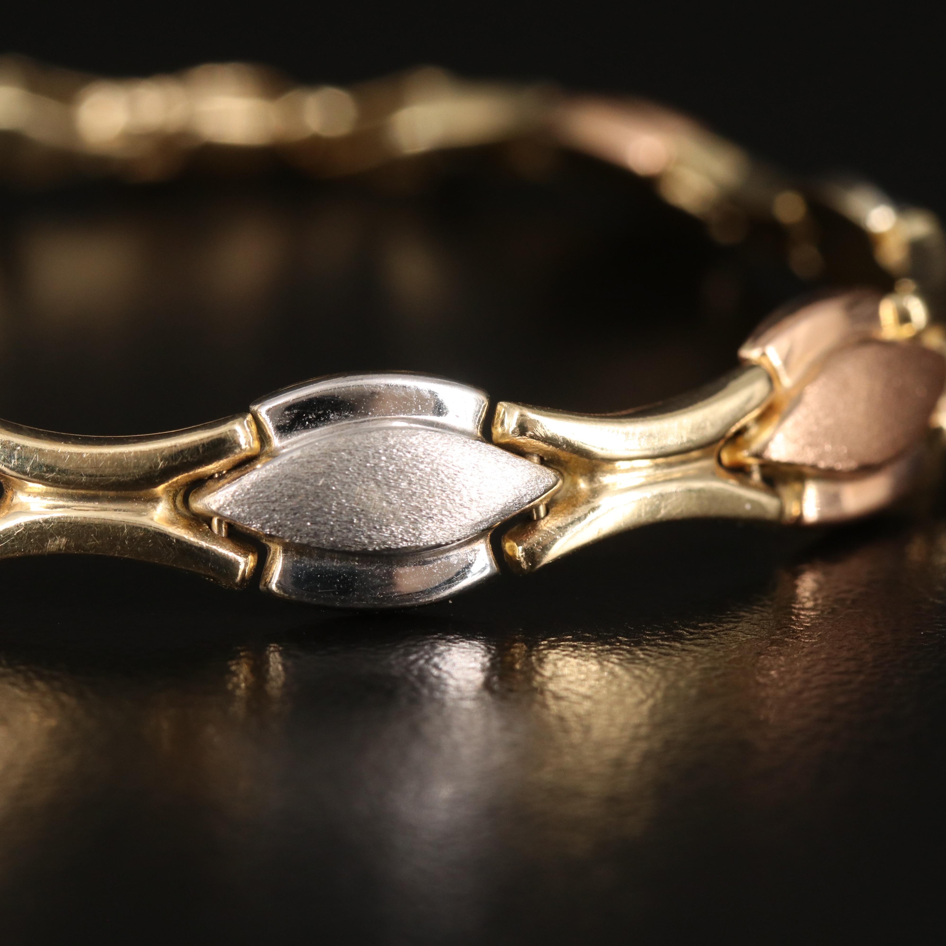 14K Tri-Color Bracelet | EBTH