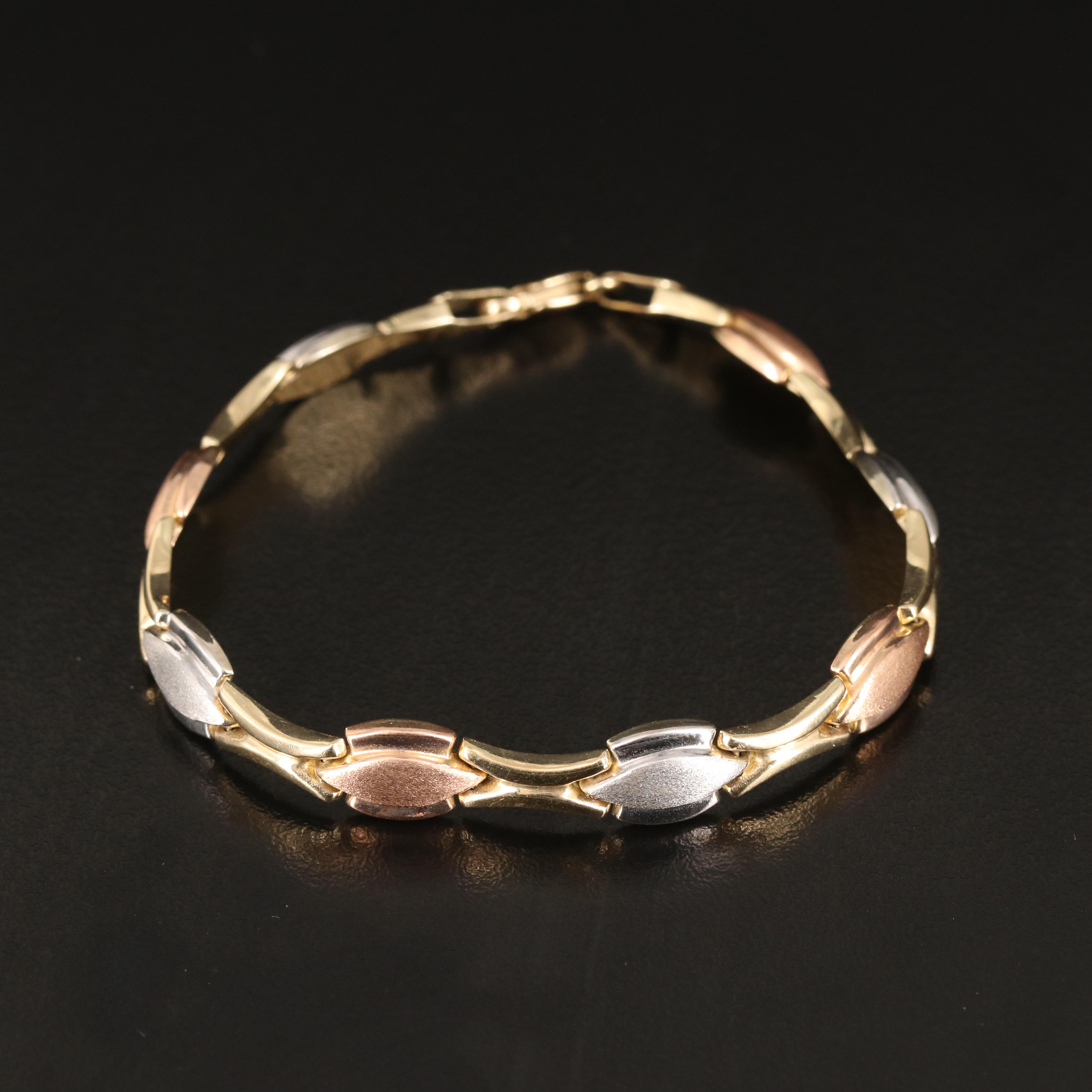 14K Tri-Color Bracelet | EBTH
