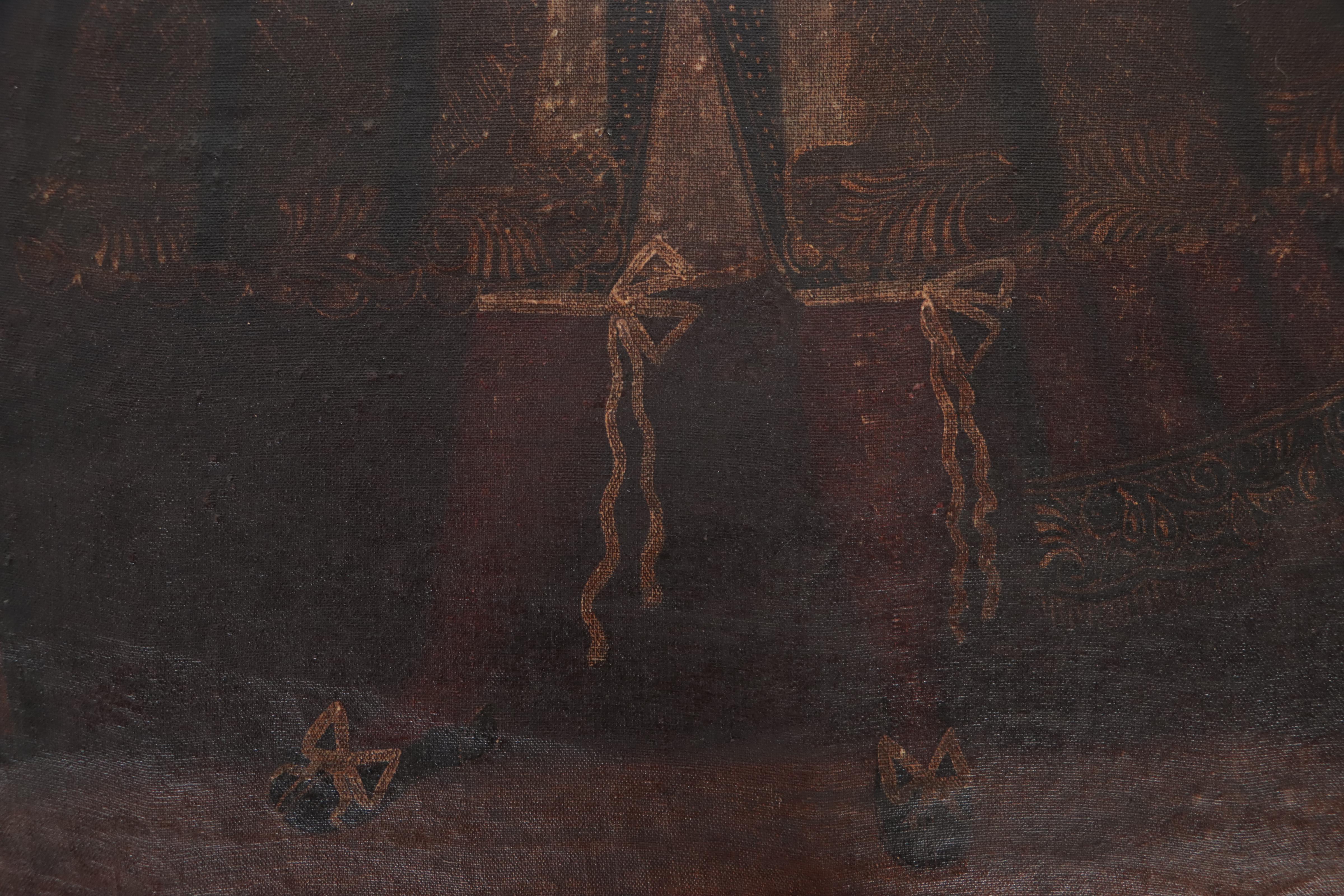 Cusco School Style Oil Painting of Archangel, 19th Century | EBTH