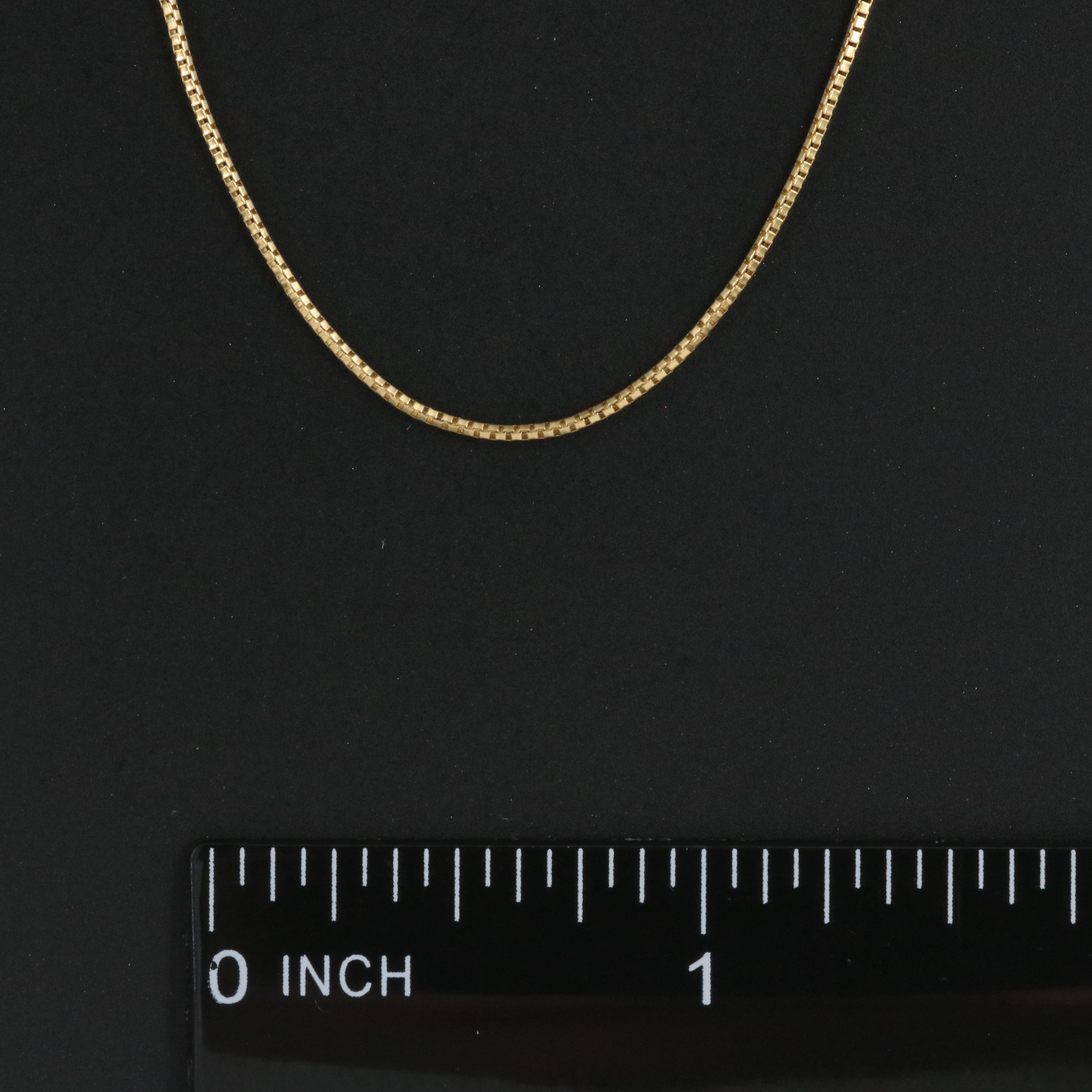 18K Box Chain Necklace | EBTH