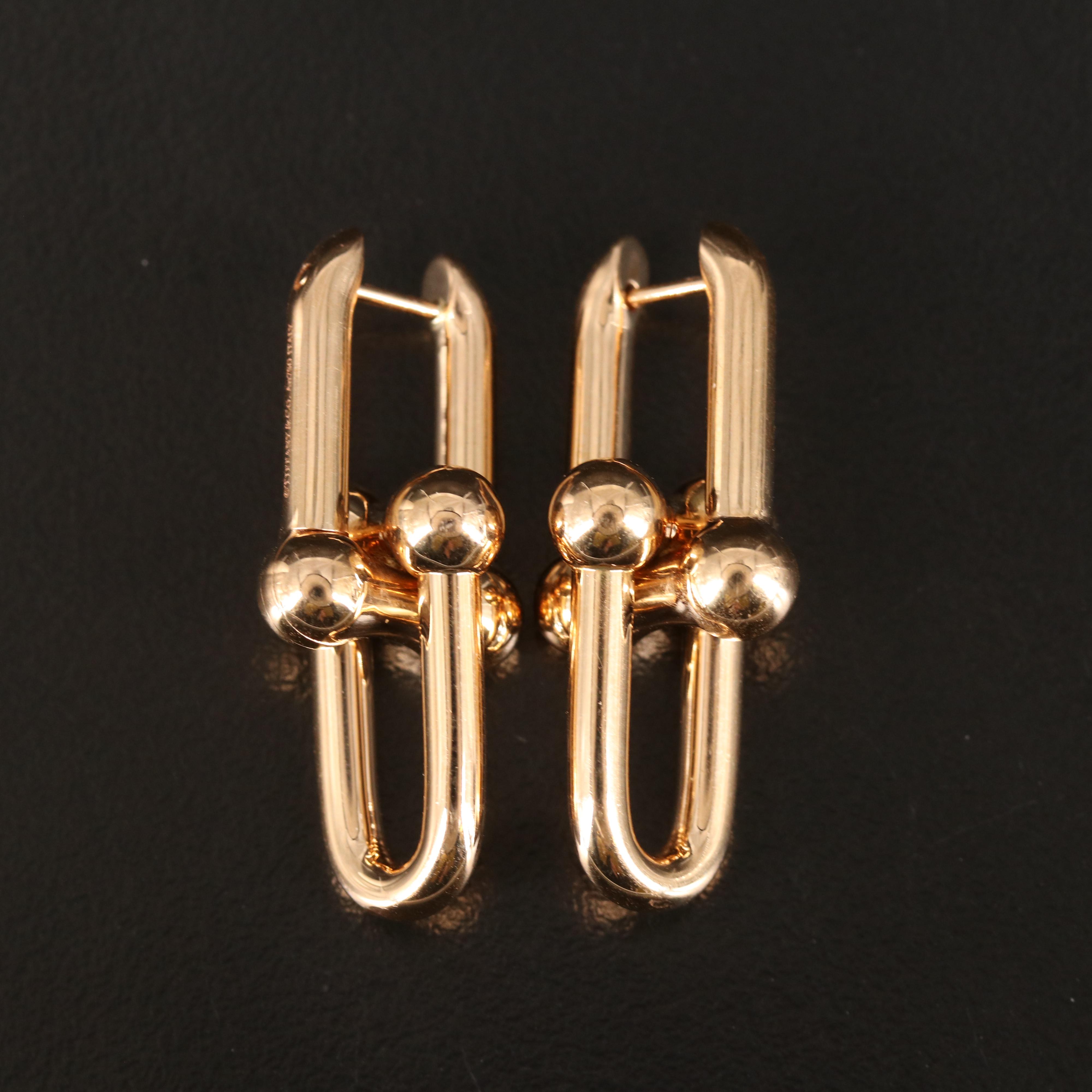 Tiffany & Co. "HardWear" 18K Rose Gold Link Earrings | EBTH