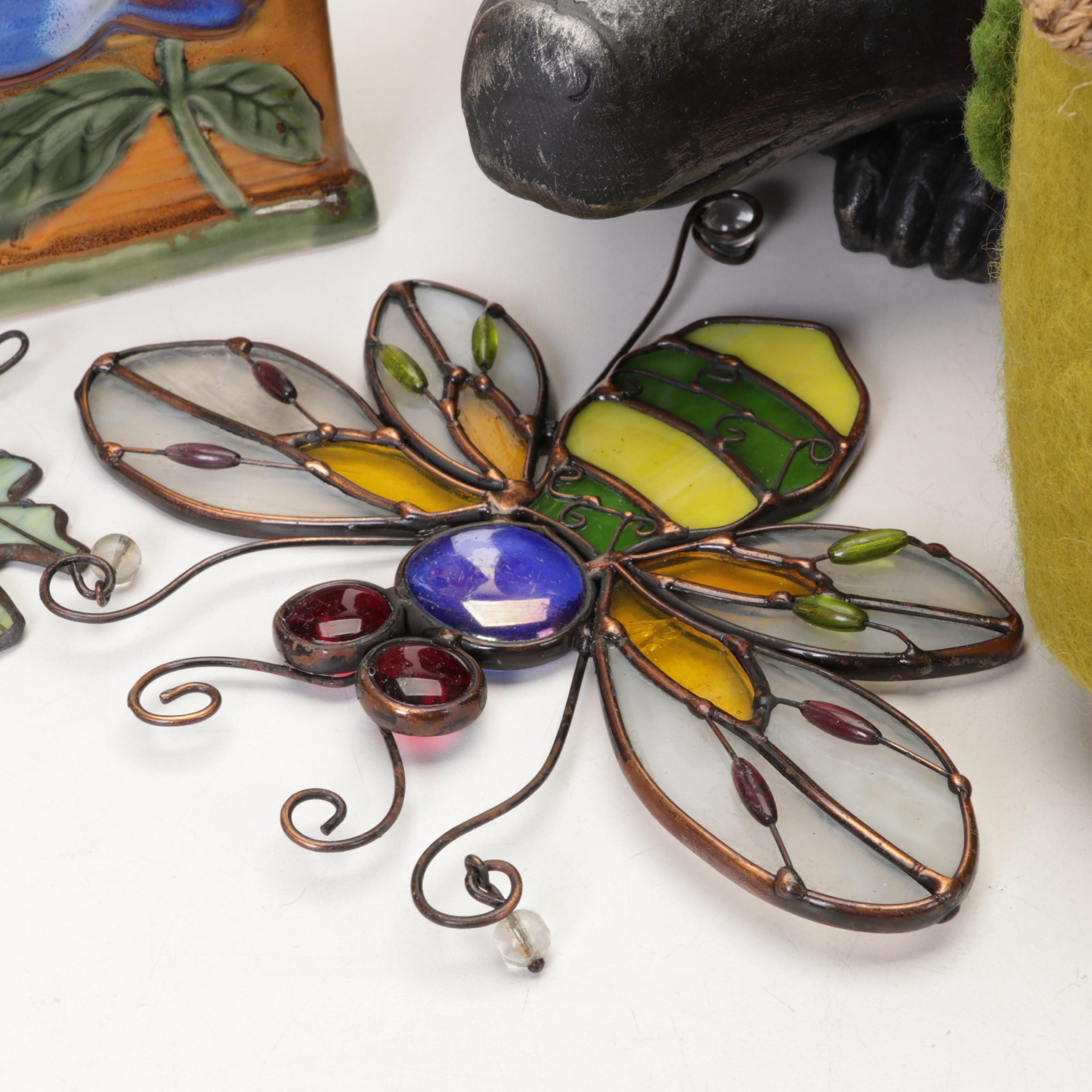 Hand-Glazed Ceramic Bird House, Stained Glass Suncatchers, and More | EBTH