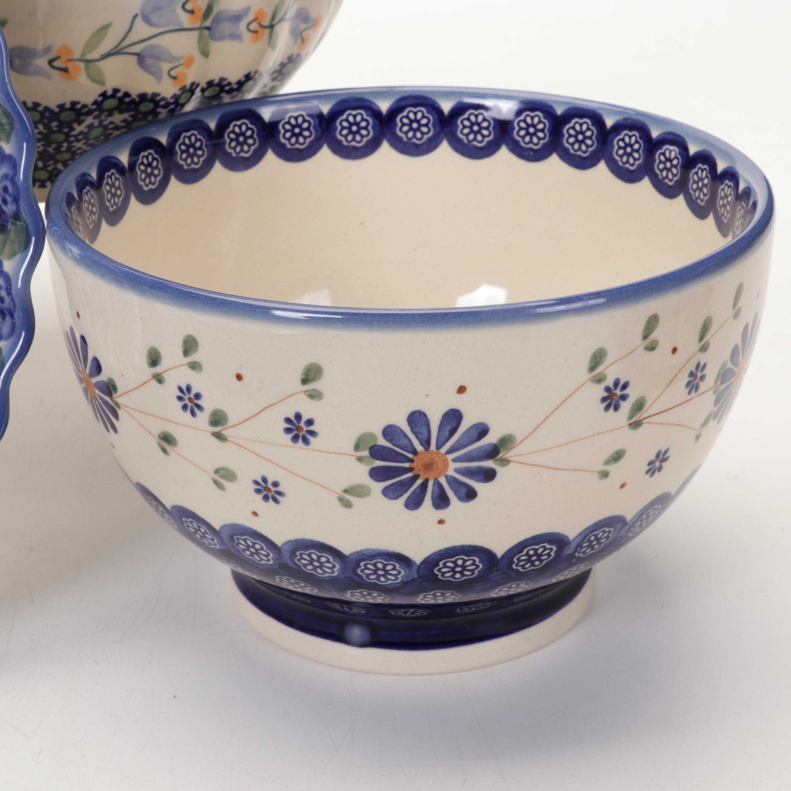Boleslawiec Hand-Decorated Polish Pottery Dinnerware | EBTH