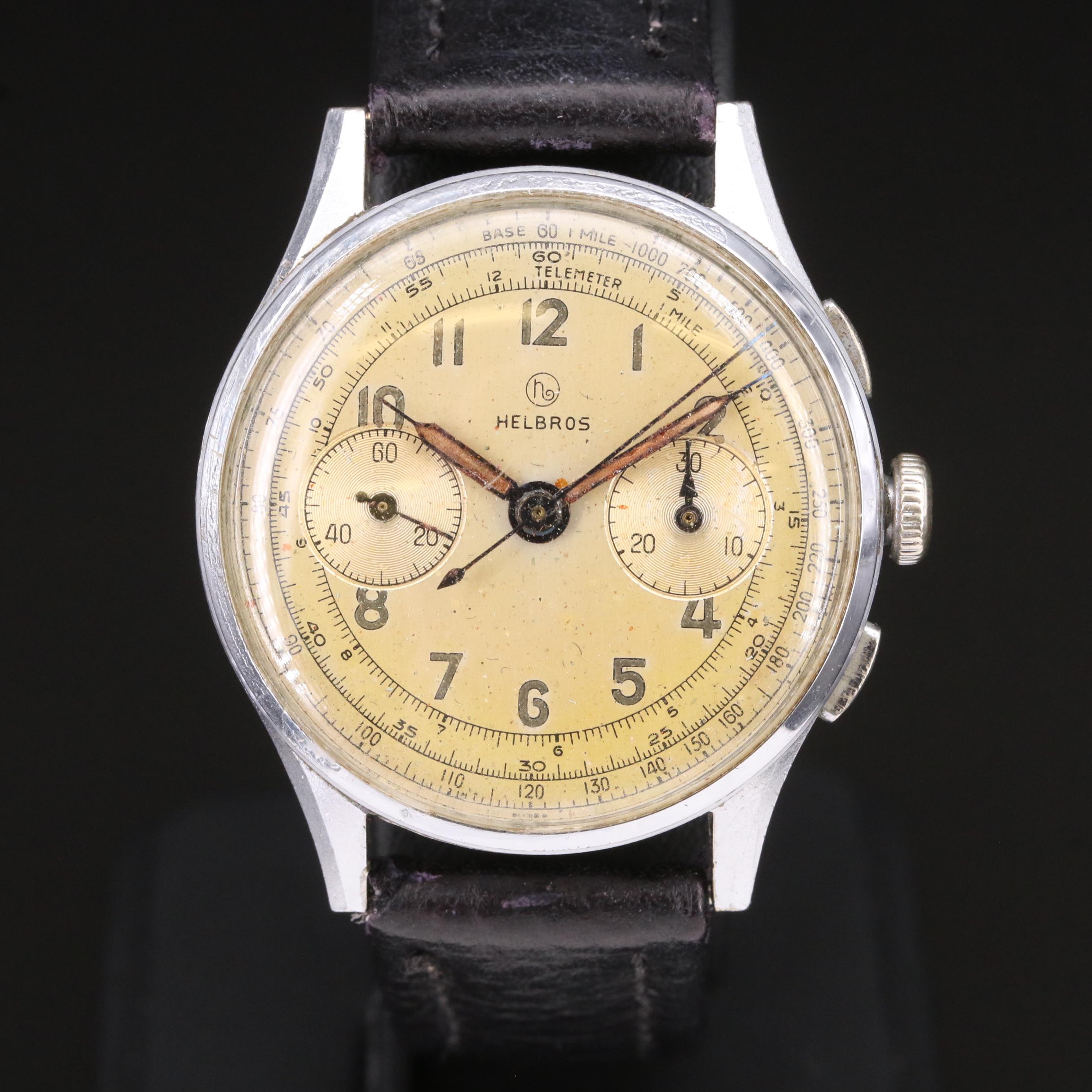 Vintage Helbros Chronograph Wristwatch | EBTH