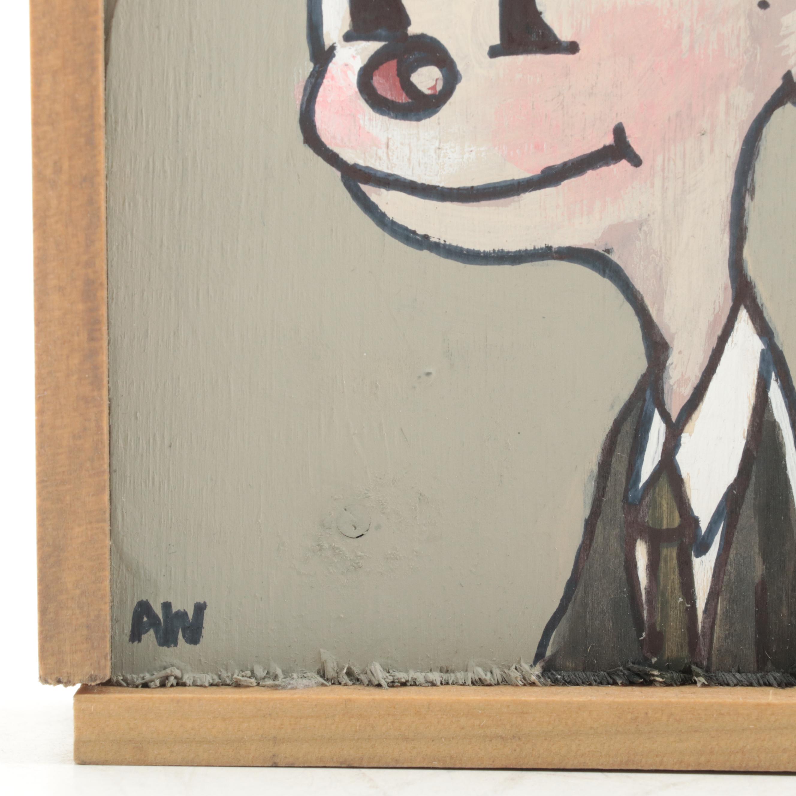 Aaron Wooten Acrylic Painting "Tad," 2022 | EBTH