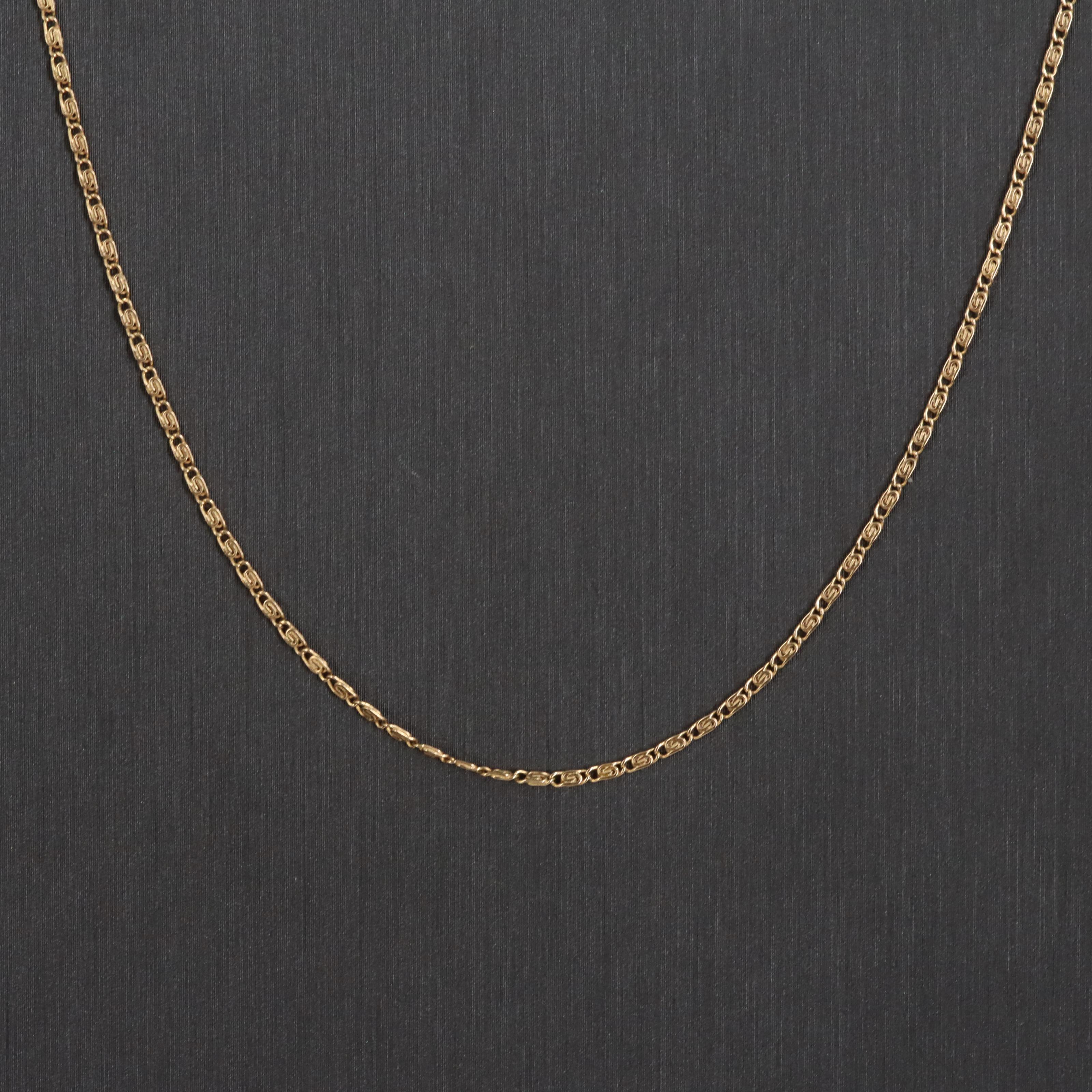 14K S Link Chain Necklace | EBTH
